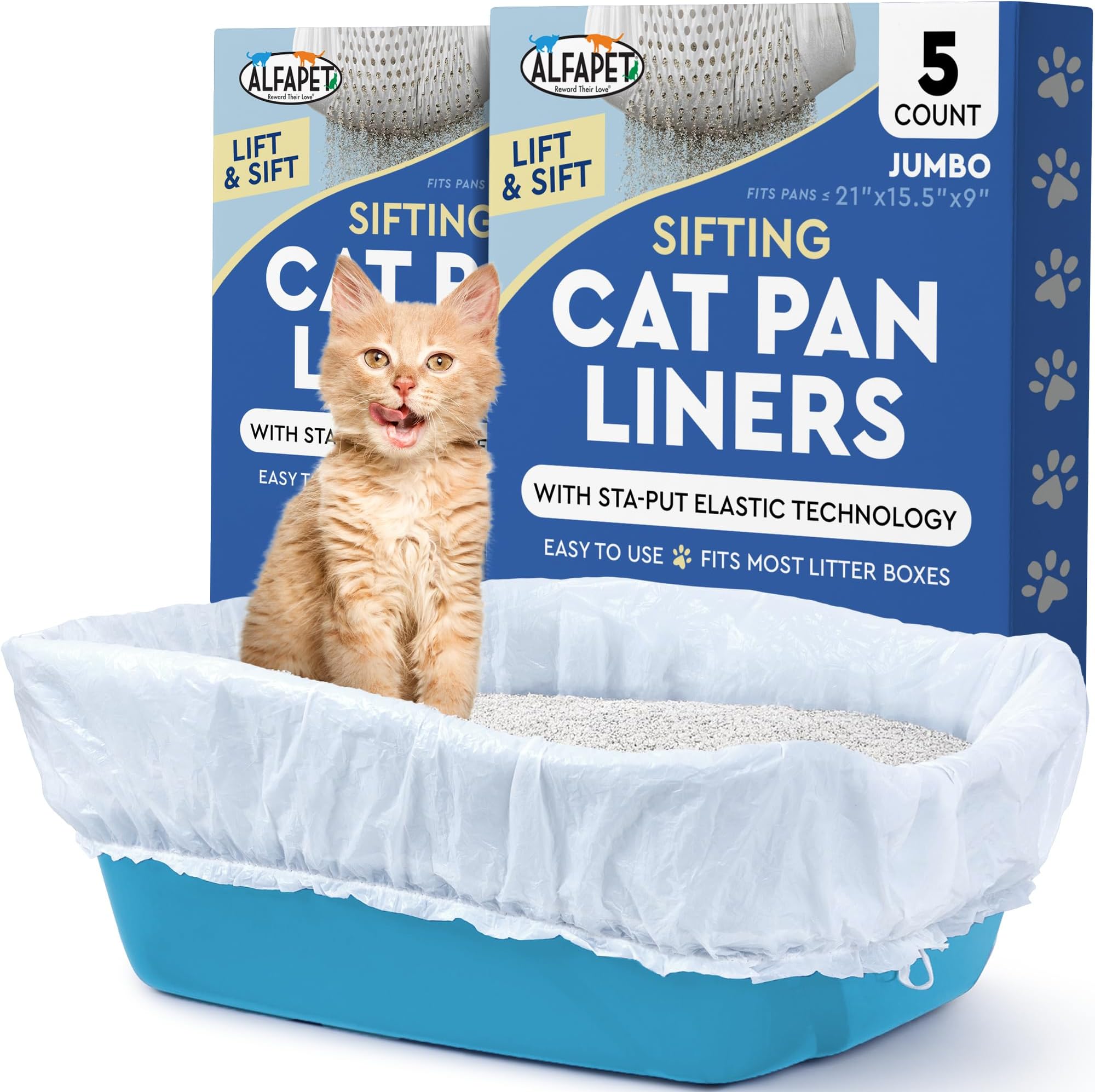 Amazon.com : Jutom 28 Count Large 31 x 18 Inch Sifting Cat Litter Bags ...
