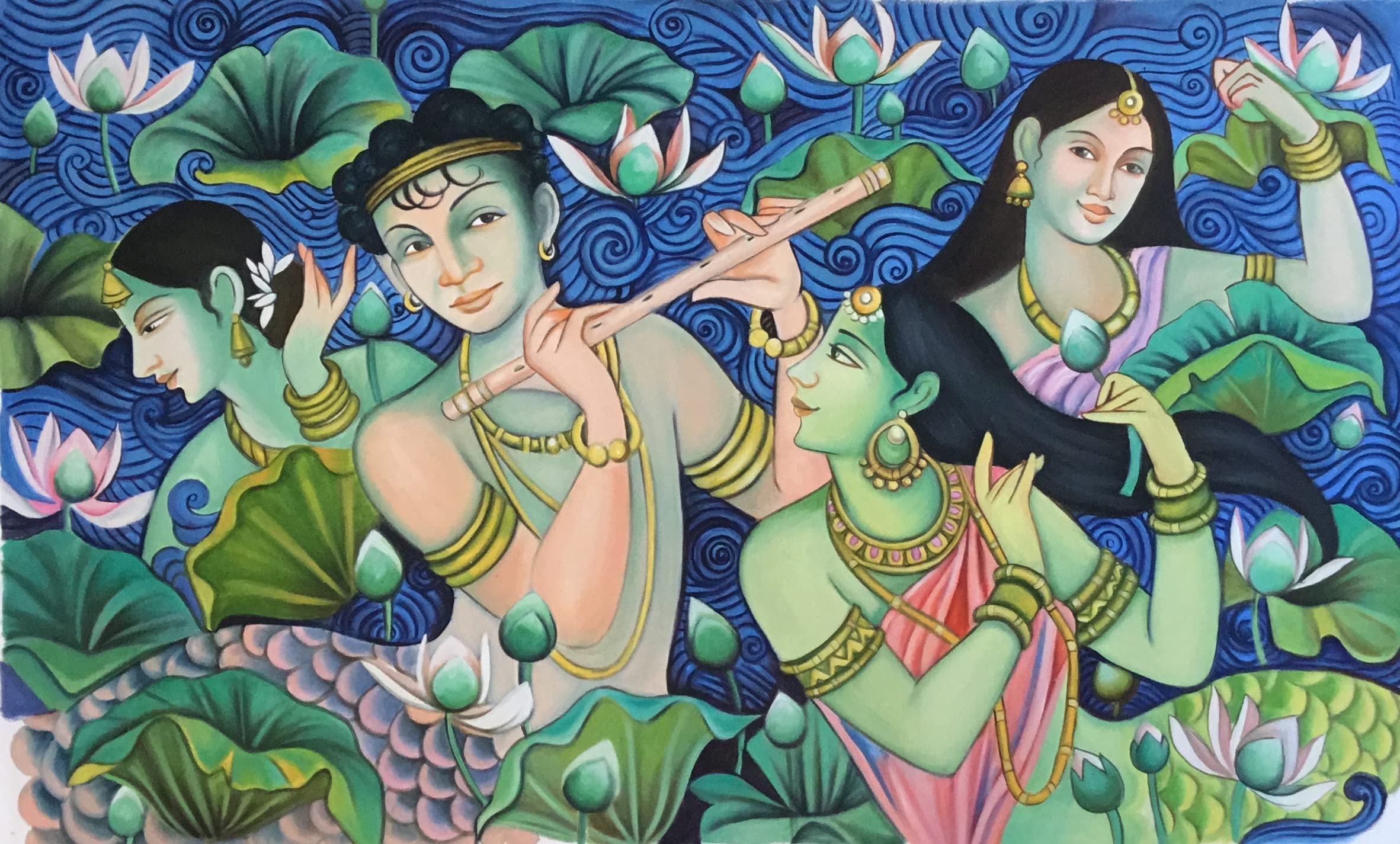 Handmade Indian Mural Art