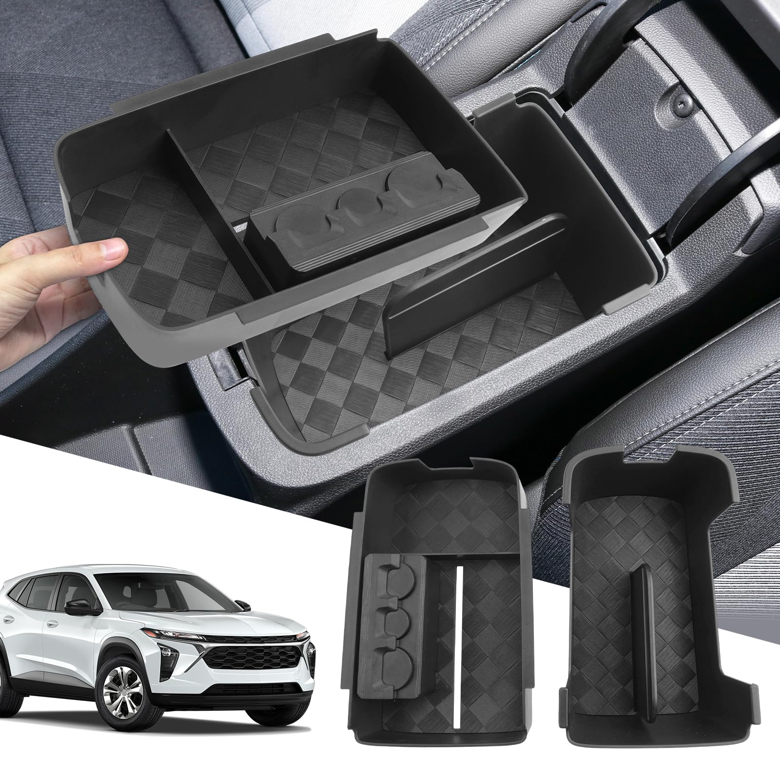 Snapklik.com : SXCY 2PCS For 2024 2025 Chevy Trax Center Console ...