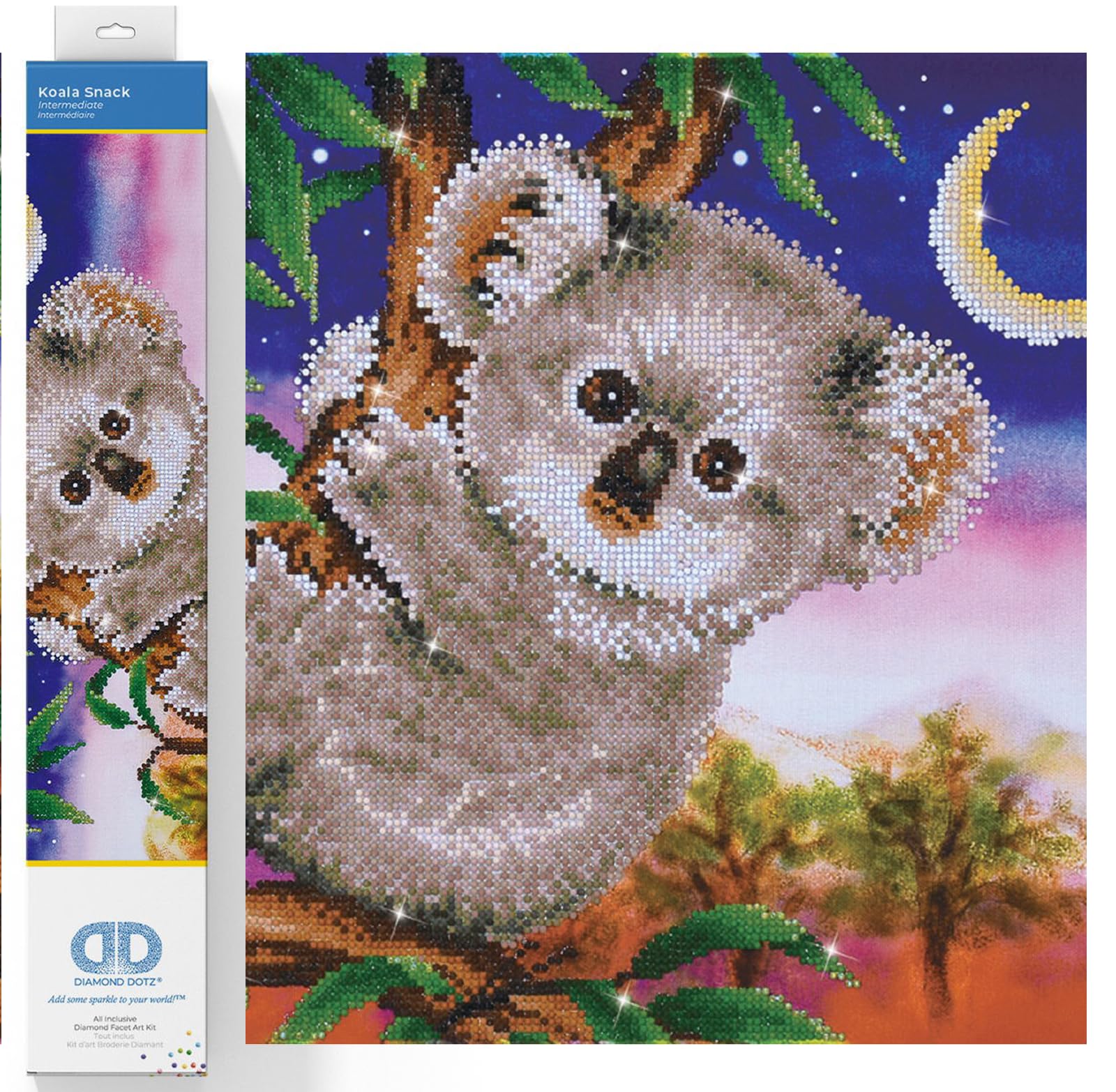 Amazon.com: DIAMOND DOTZ ® - Koala Snack, Partial Drill, Round Dotz ...