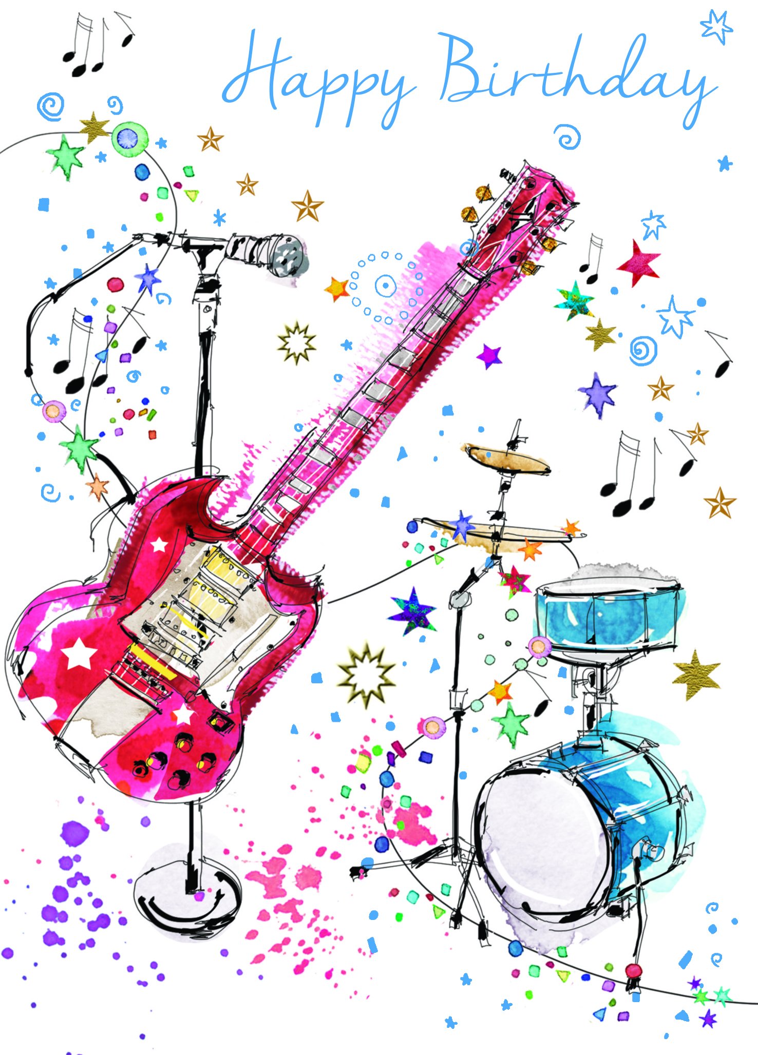 Happy Birthday Bass Guitar To My Awesome Husband You Rock Bright