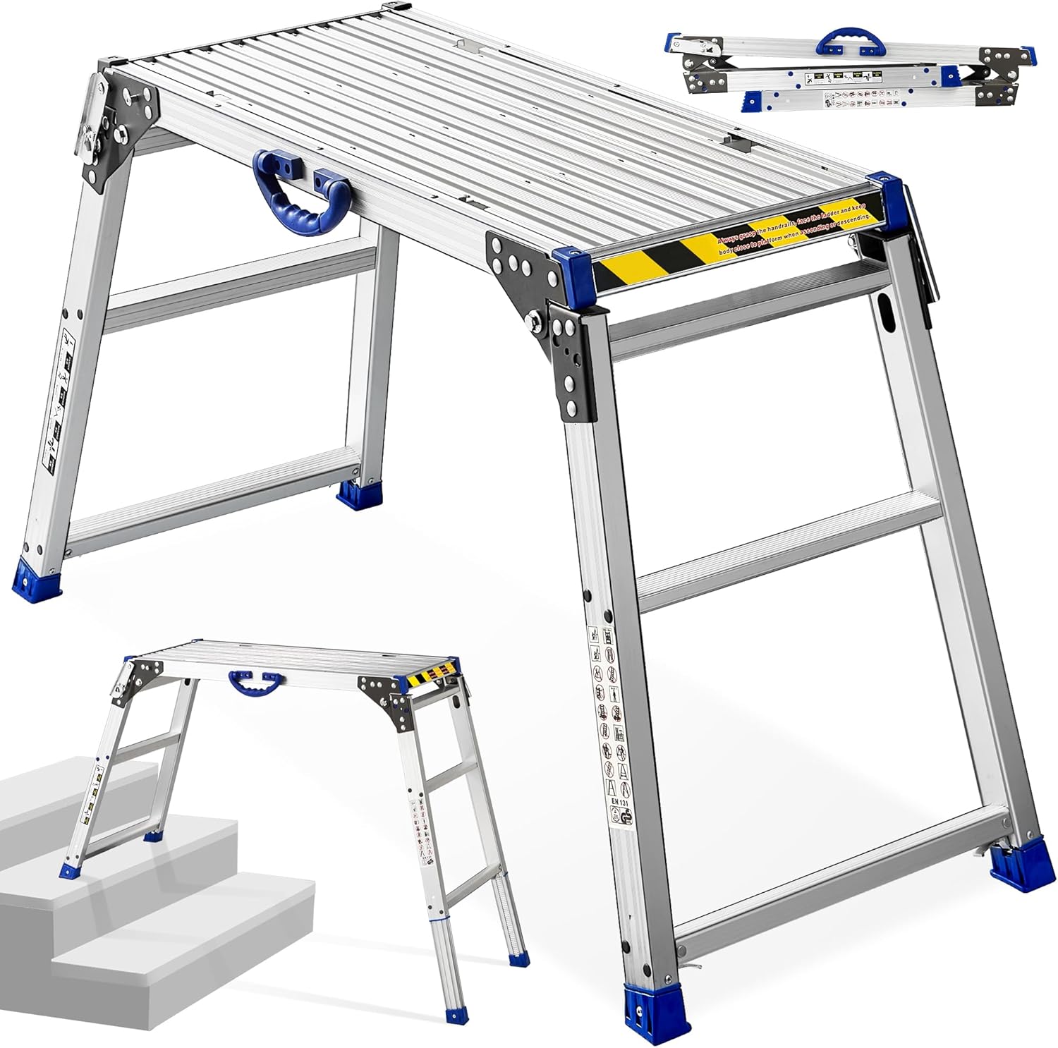 Bryner Work Platform Extra Wide Adjustable Height 28 to 37 Inches ...