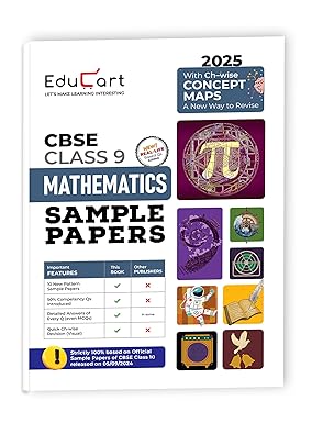 Educart CBSE Sample Question Papers Class 9 Mathematics Book (For 2025 ...