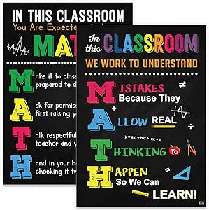 Amazon.com: 2 Pieces MATH In This Classroom Math Teacher Classroom ...