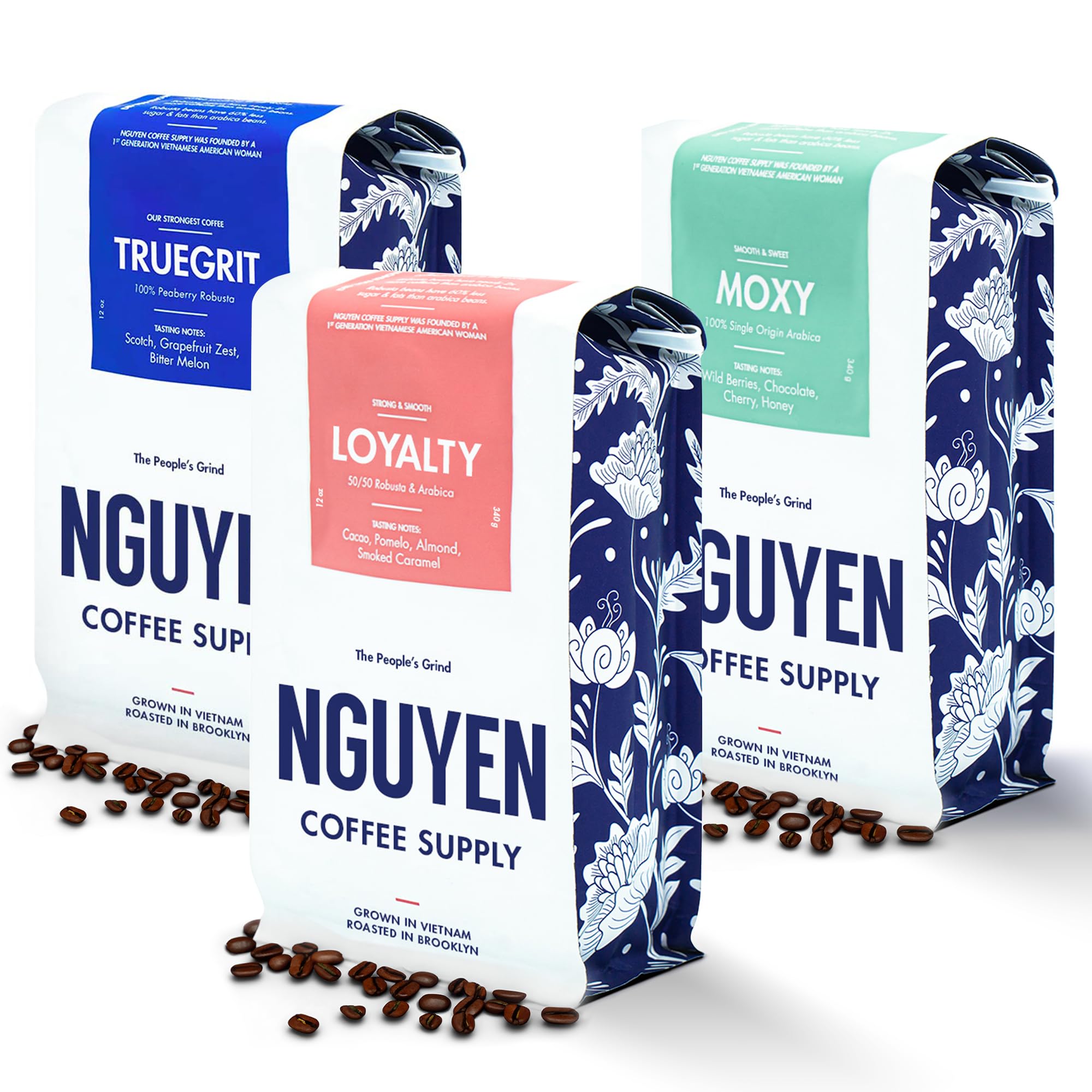 Amazon.com : Nguyen Coffee Supply - Medium Roast Premium Whole Coffee ...