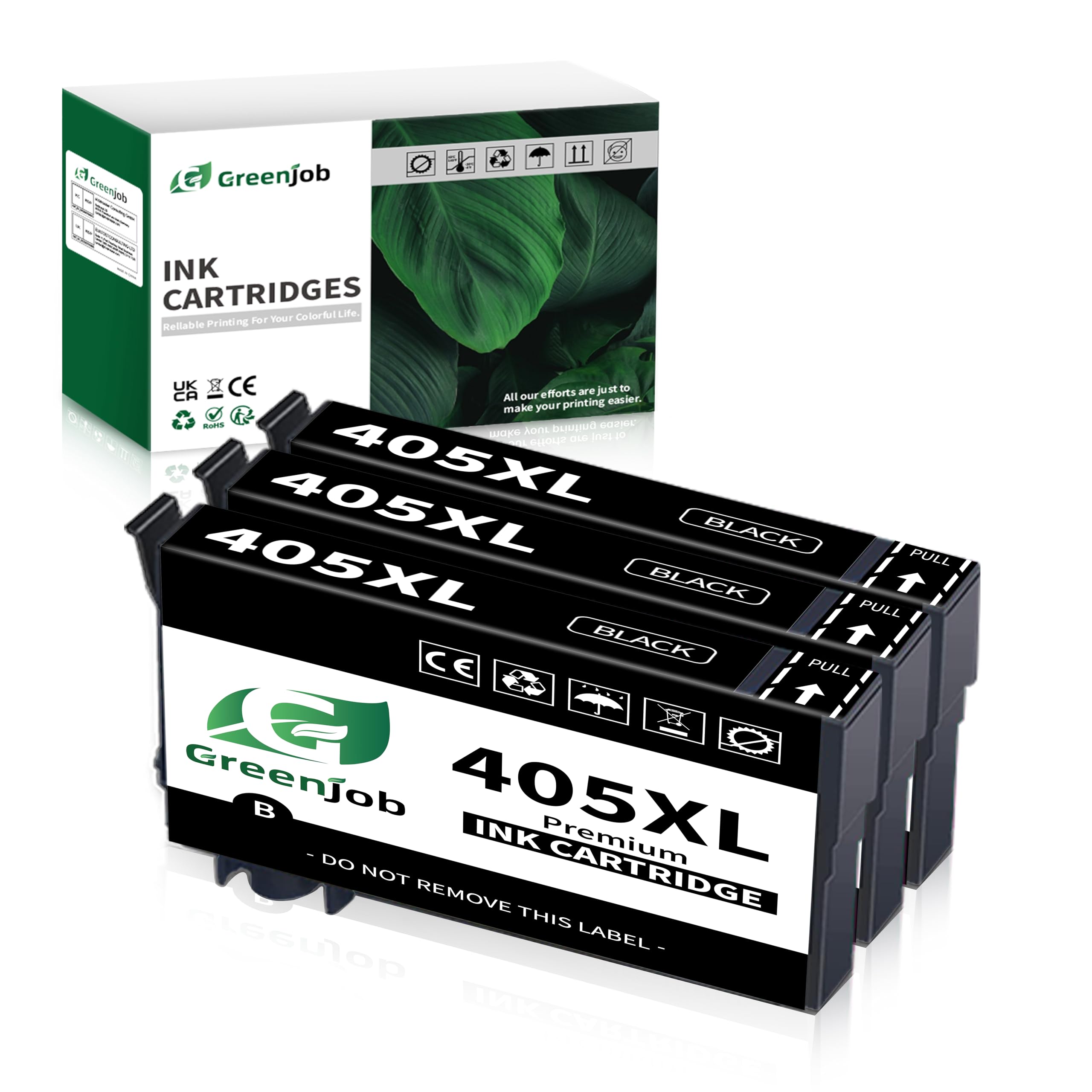 Greenjob 405XL Ink Cartridges Multipack Replacement for Epson 405 XL ...