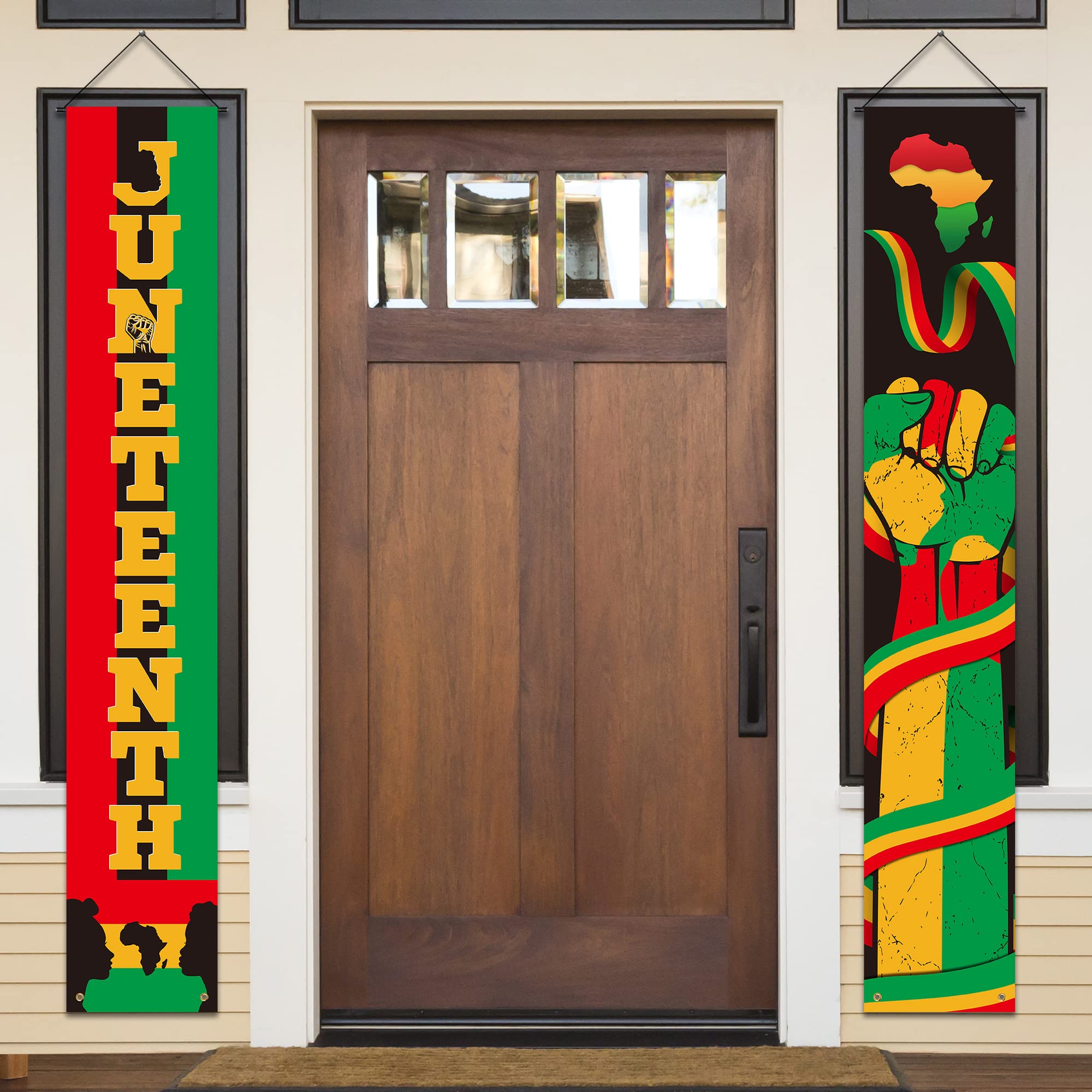 Amazon.com: ADXCO 2 Pieces Juneteenth Decorations Juneteenth Porch ...