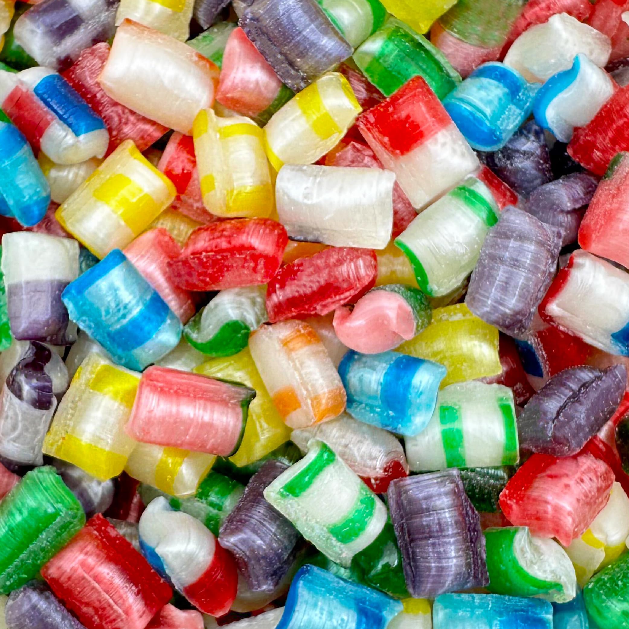 Amazon.com : Christmas Rainbow Gems miniature fruit hard candy 1 pound ...