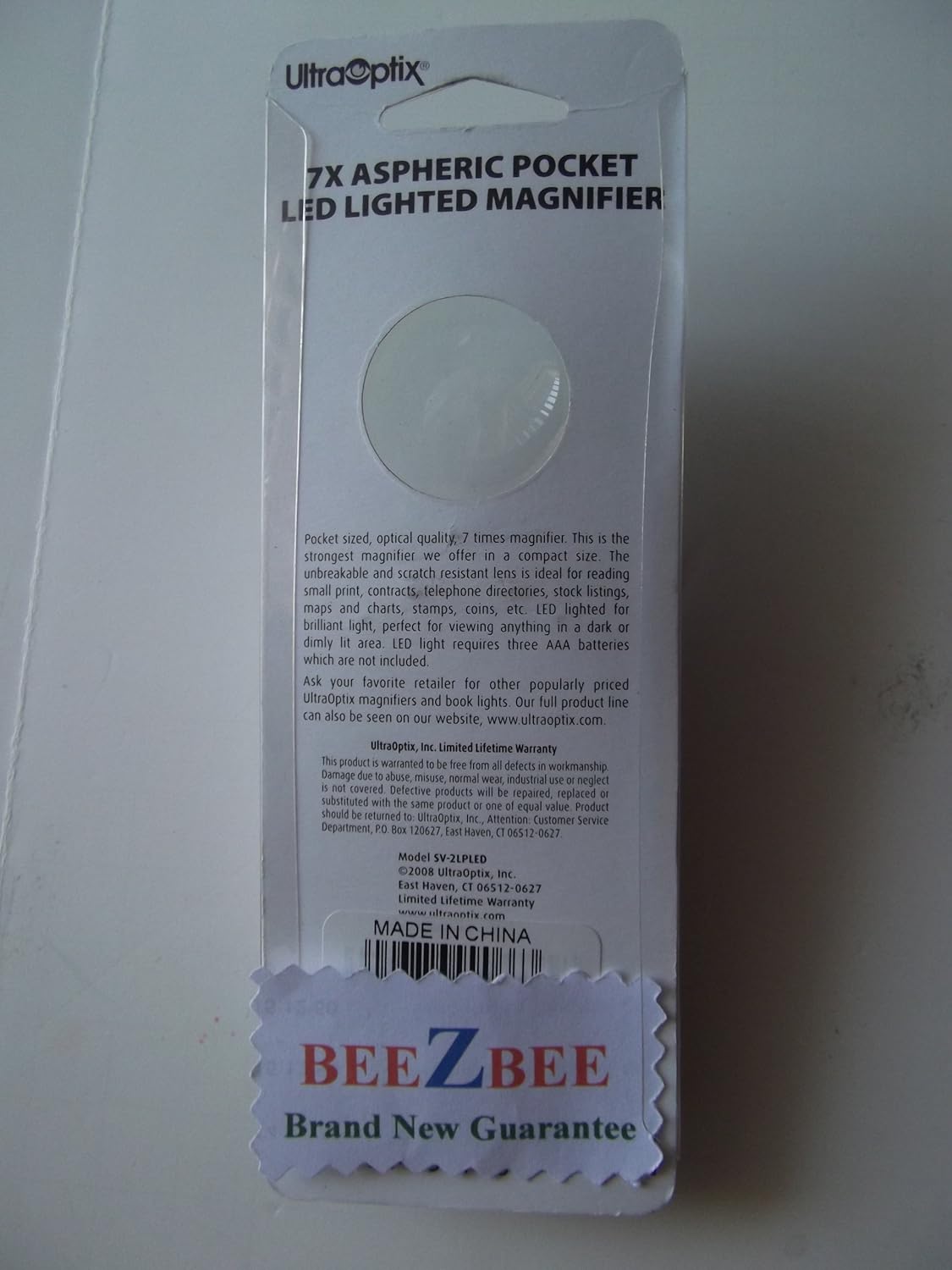 UltraOptix Potente lupa ASPHERIC de 15 pulgadas con luz LED de bolsillo ...