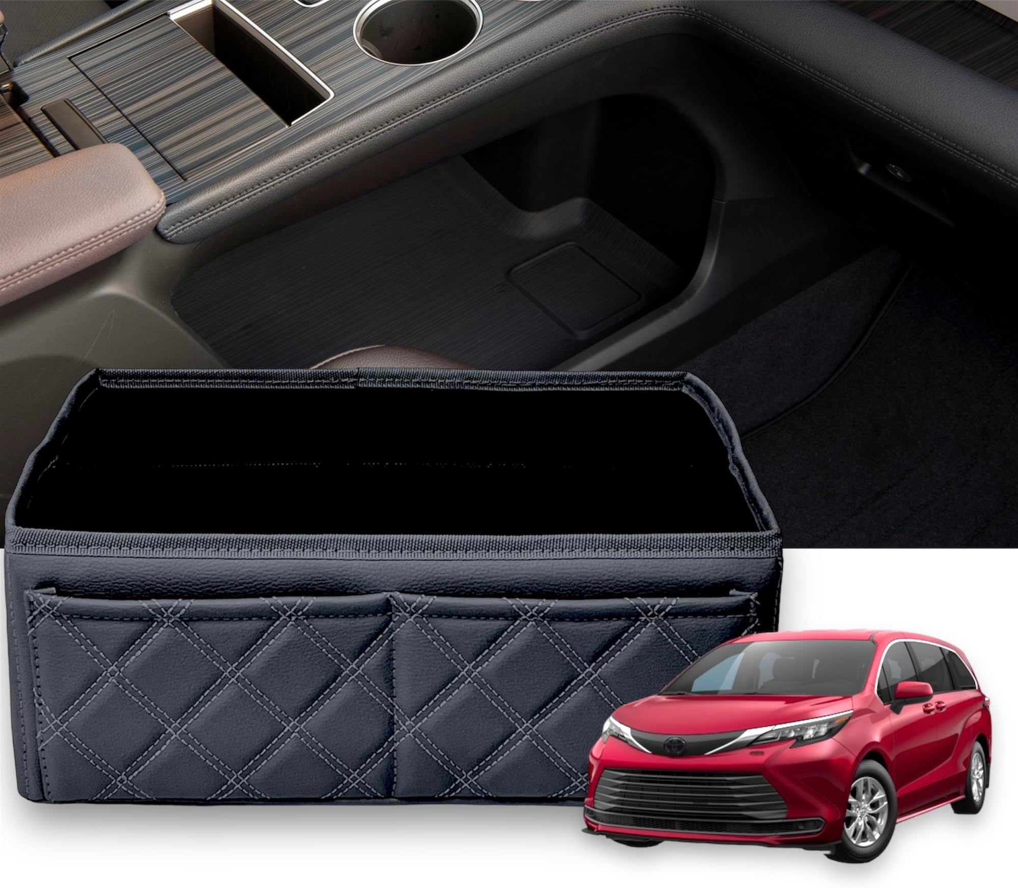 Amazon.com: 2024 Toyota Sienna Trunk Tray - Cargo Organizer for Small ...