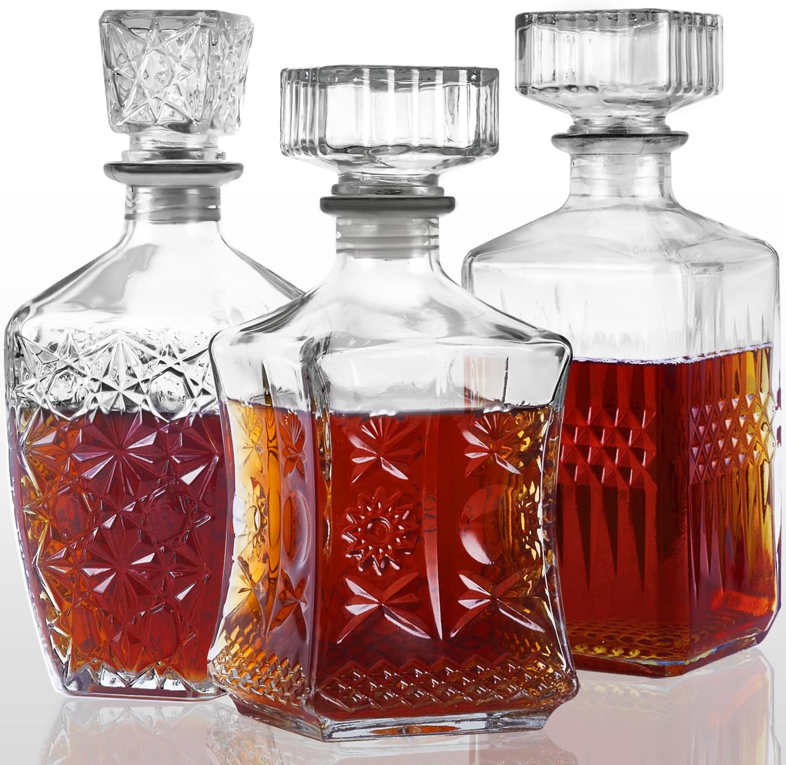 Amazon.com | Godinger Mini Whiskey Decanter Barware Set - Dublin ...