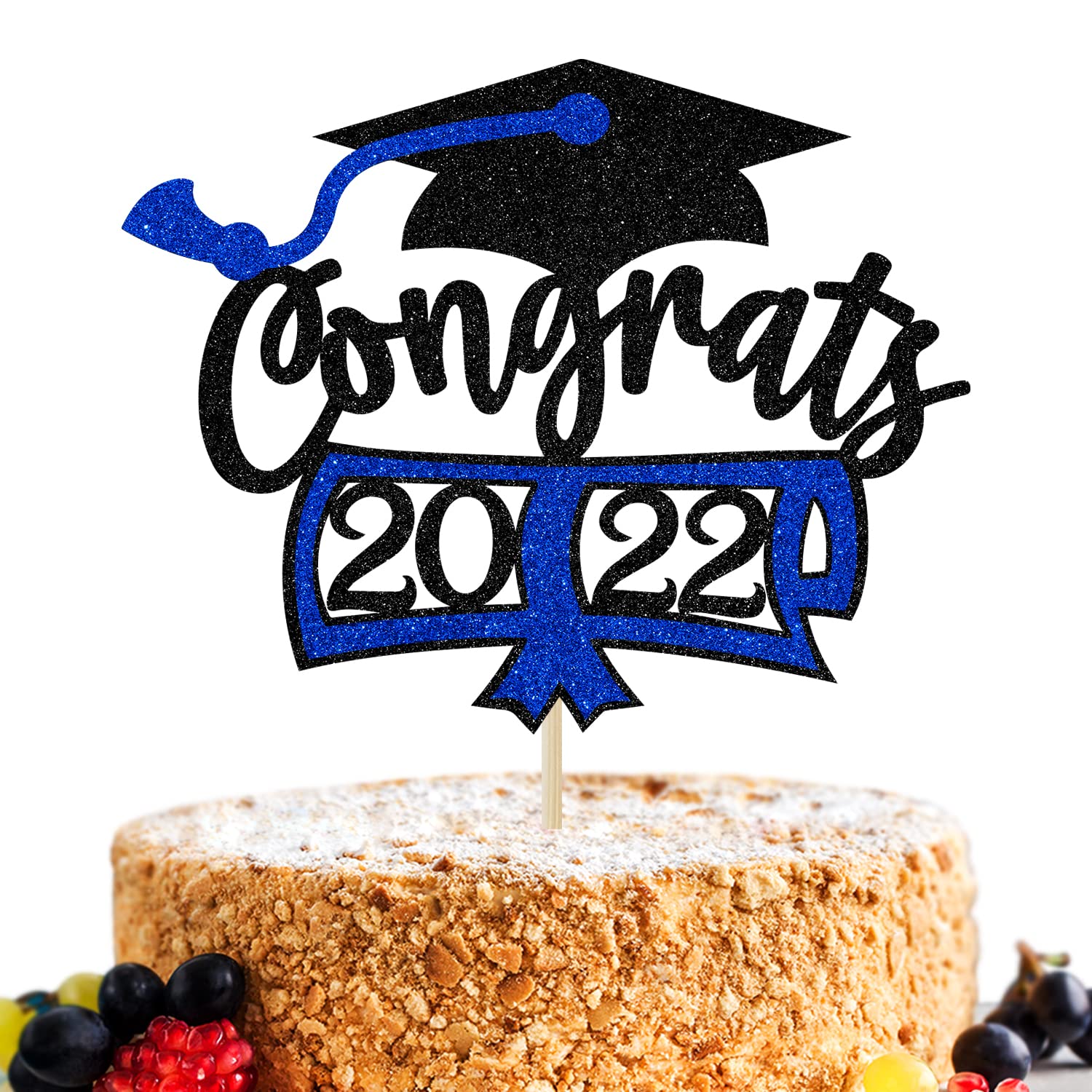 Buy Congrats 2022 Cake Topper - Class of 2022 Happy Graduation Cake ...