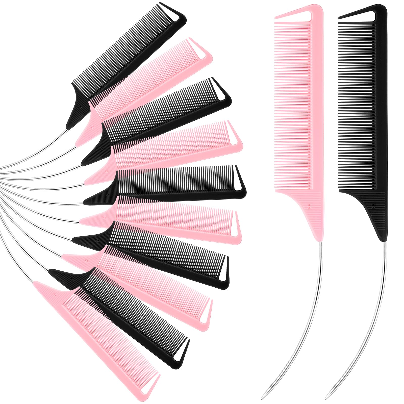 Amazon.com : Yoande 12 Pcs C Curved Combs Parting Comb for Braids Hair ...