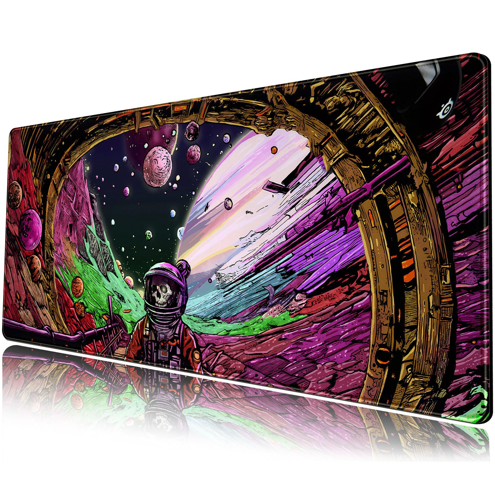 Amazon.com : Strange Planet Desk Mat Space Scene Large Gaming Mouse Pad ...