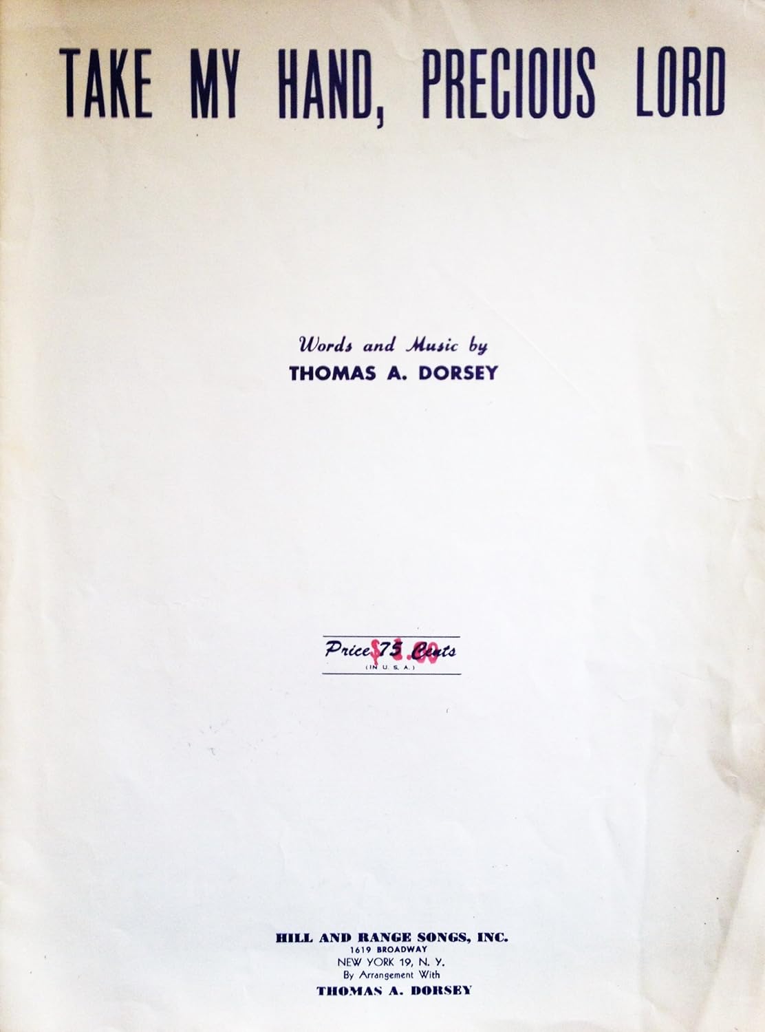 Precious Lord, Take My Hand: Thomas A. Dorsey: Amazon.com: Books