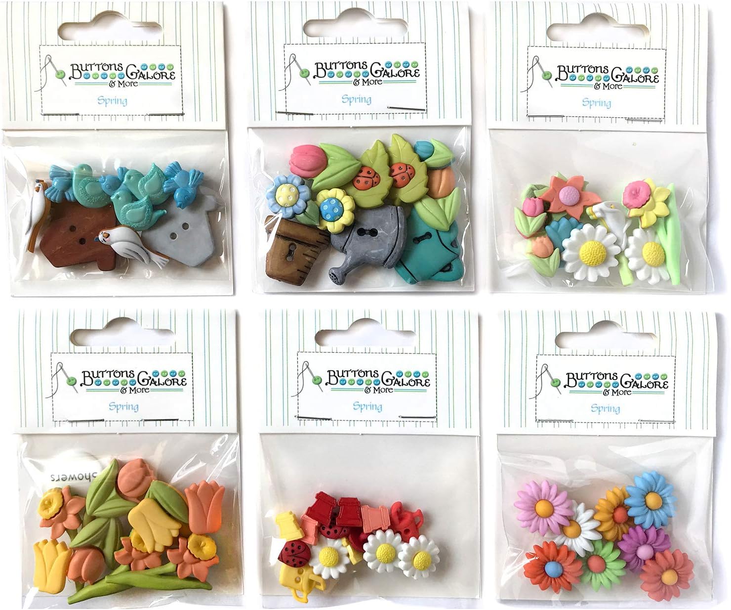 Amazon.com: Buttons Galore 50+ Assorted Spring Buttons for Sewing ...