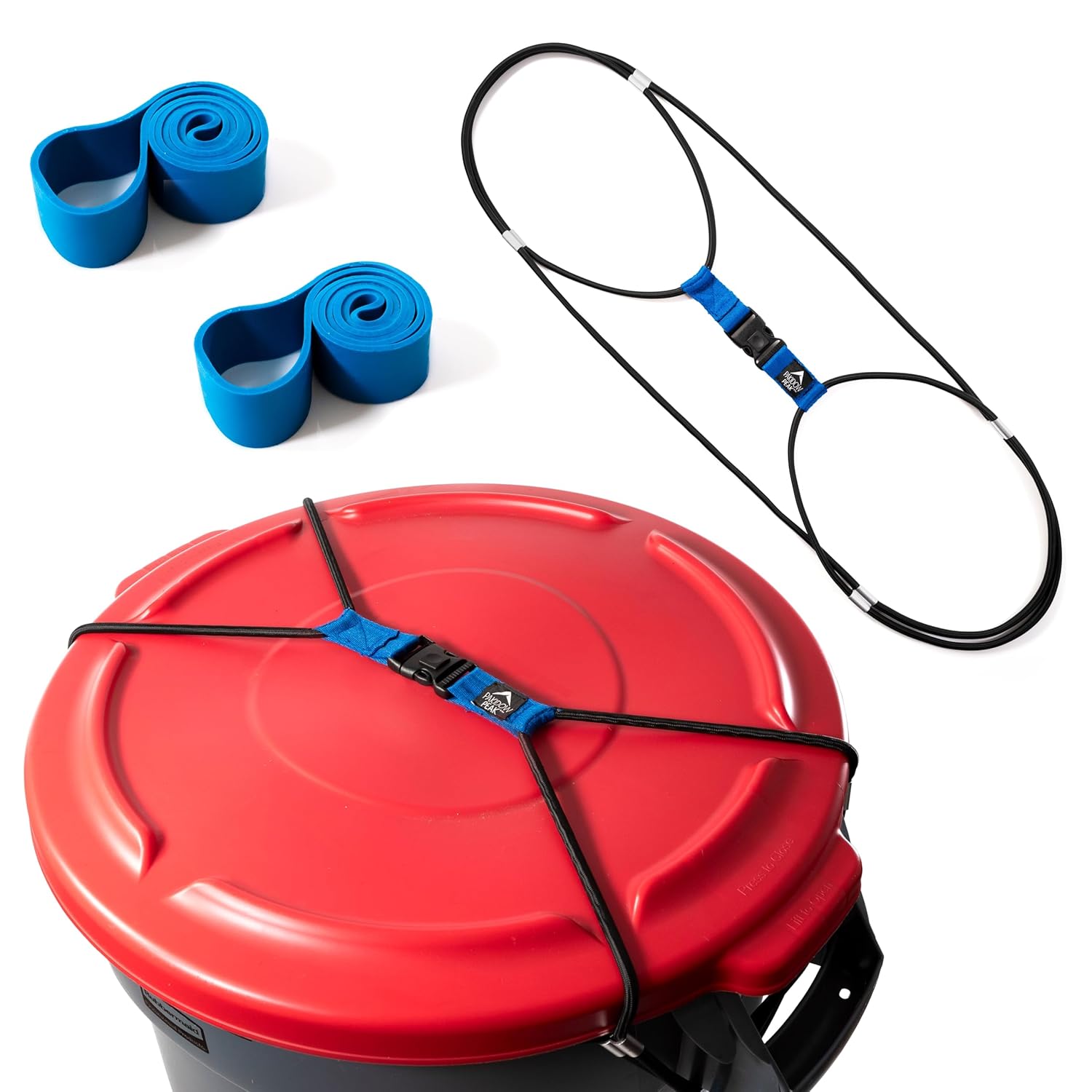 Amazon.com: Pakidow Peak Trash Can Lid Lock - 2 Pack - for Outdoor ...