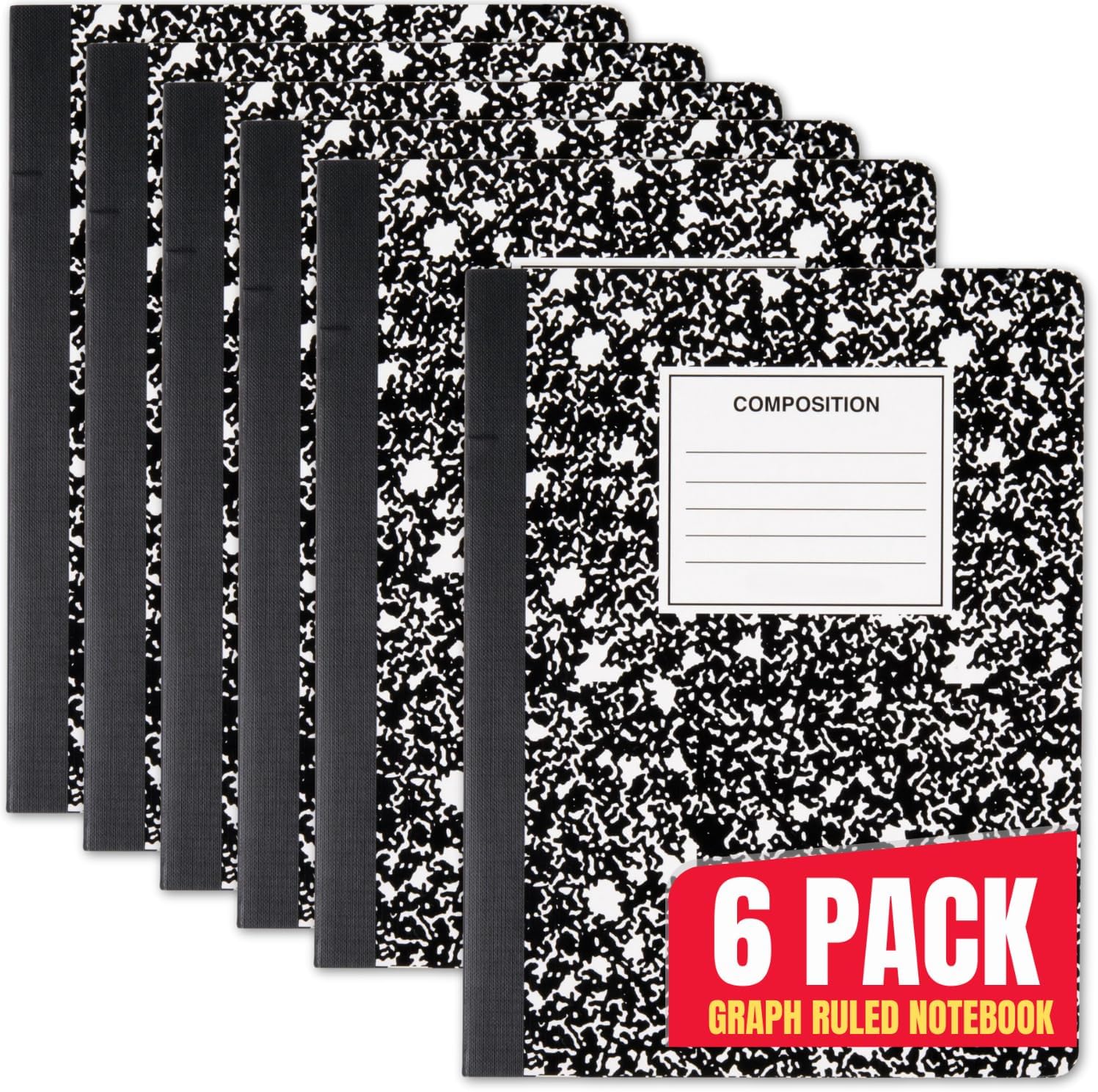 Amazon.com : 1InTheOffice Graph Composition Book, 9.75" x 7.5" Graph ...