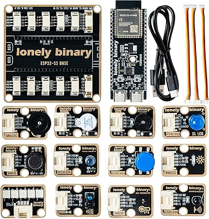Lonely Binary TinkerBlock ESP32-S3 Starter Kit – 16MB Flash ESP32-S3 WiFi & Bluetooth ...