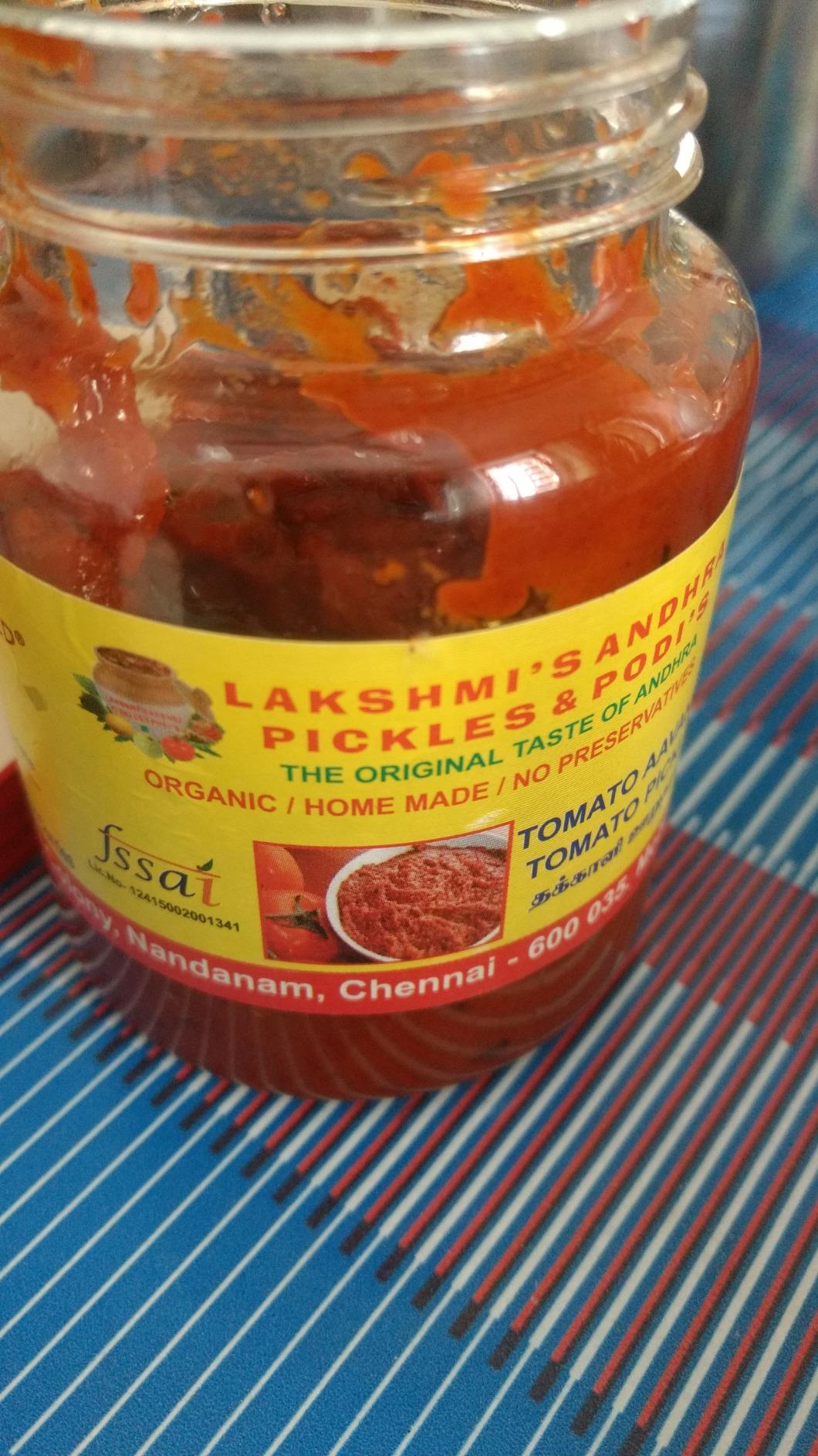 Lakshmi s Gongura Andhra Pickles and Podis Tomato Pickle (500 g ...