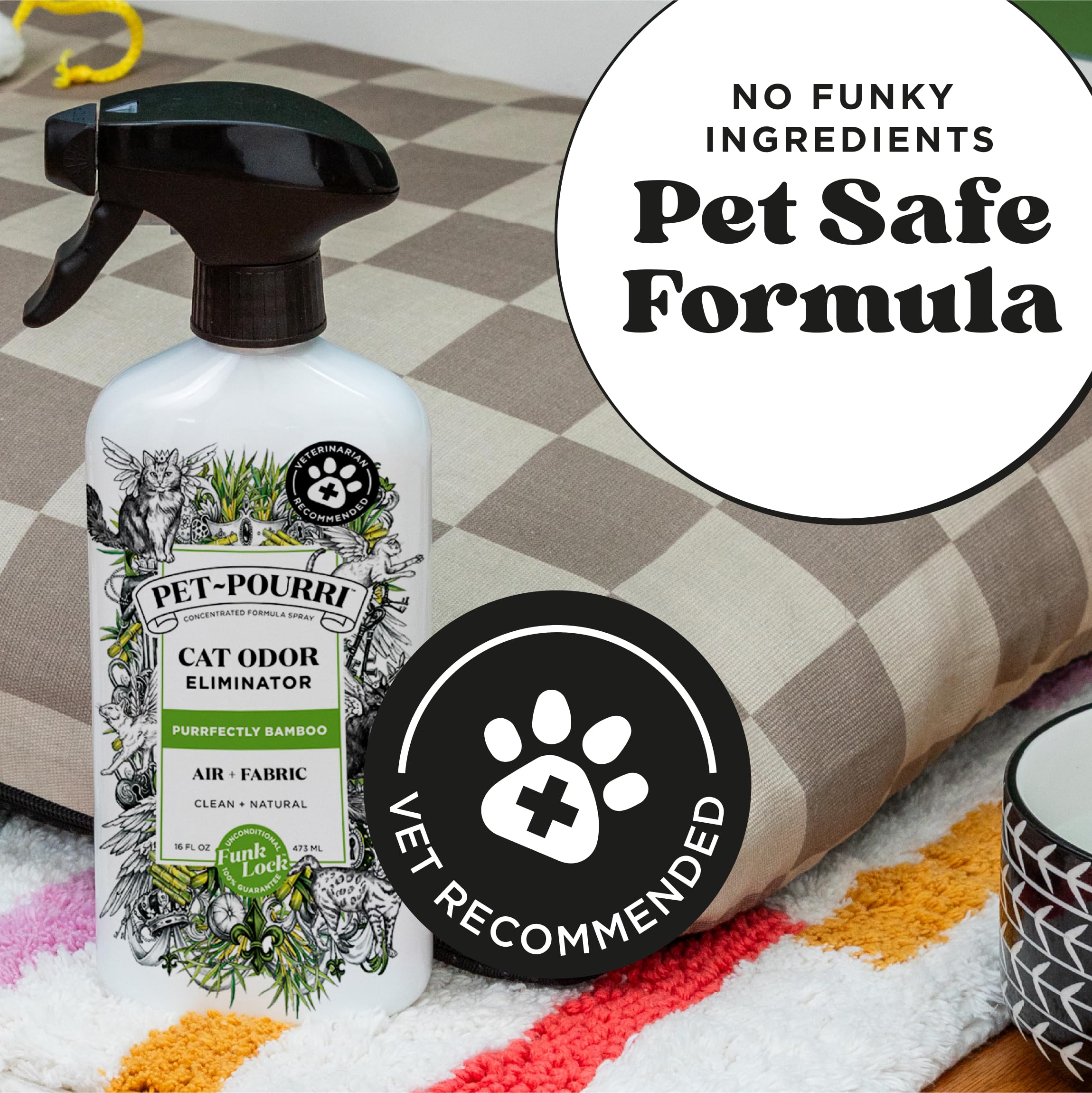 Snapklik.com : Pet-Pourri Air + Fabric Purrfectly Bamboo Cat & Home ...