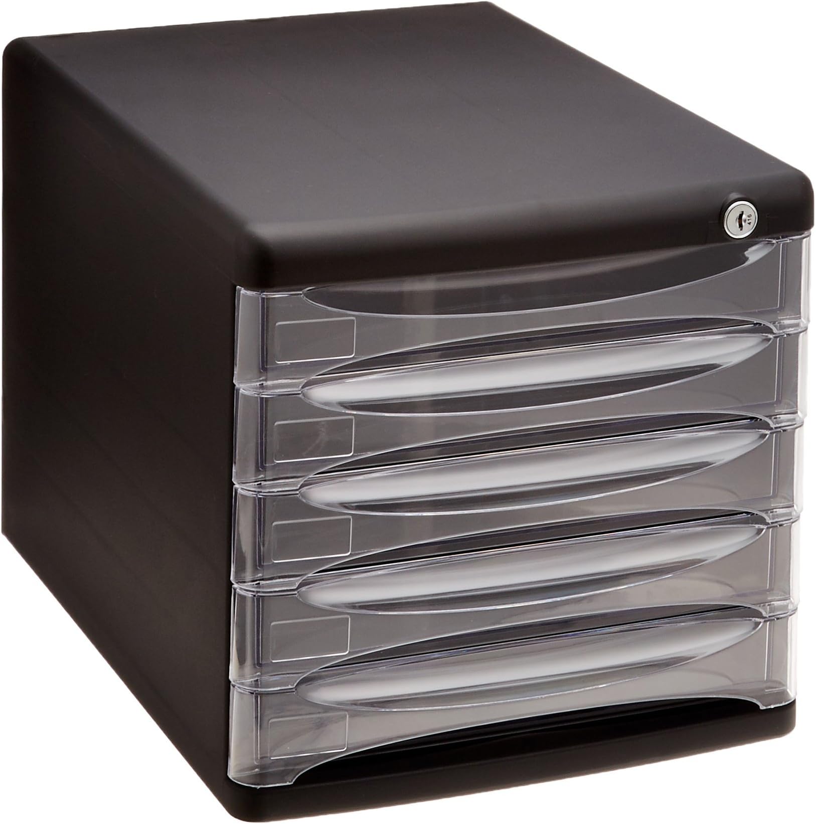 Amazon | コクヨ レターケース スチール引き出し A4縦 錠付き 5段 LC-K5M | 書類トレー・レターケース | 文房具・オフィス用品