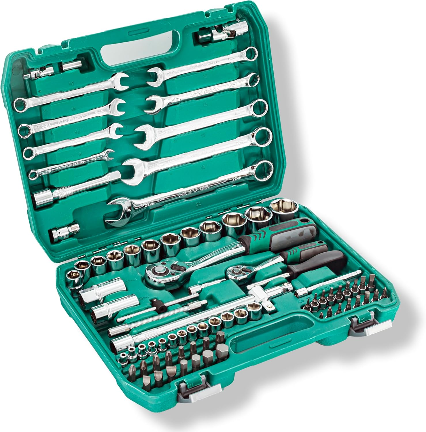 Amazon.com: 82 Pieces Wrench Set Hex Socket Ratchet Screwdriver Bits ...