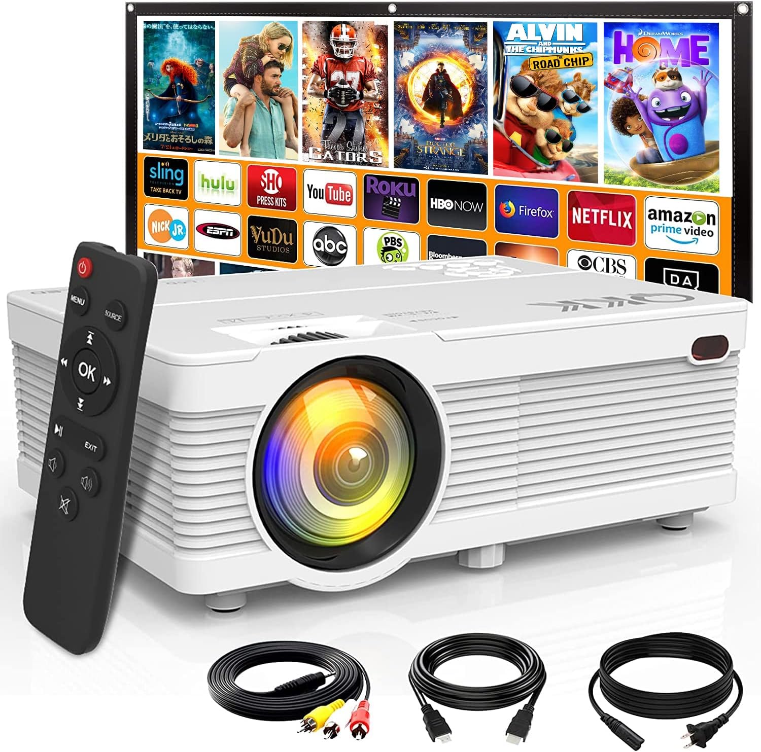 Amazon.com: RCA RPJ136 Home Theater Projector - 1080p Compatible, High ...