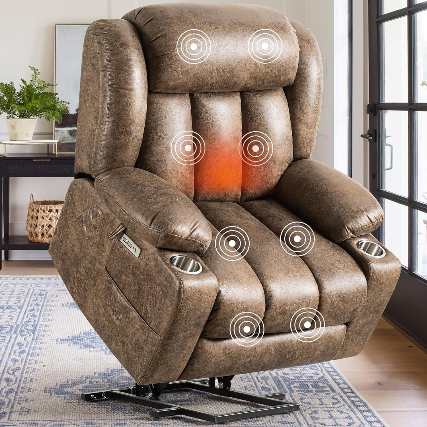 Amazon.com: SENYUN Oversized Electric Power Lift Recliner Chair for ...