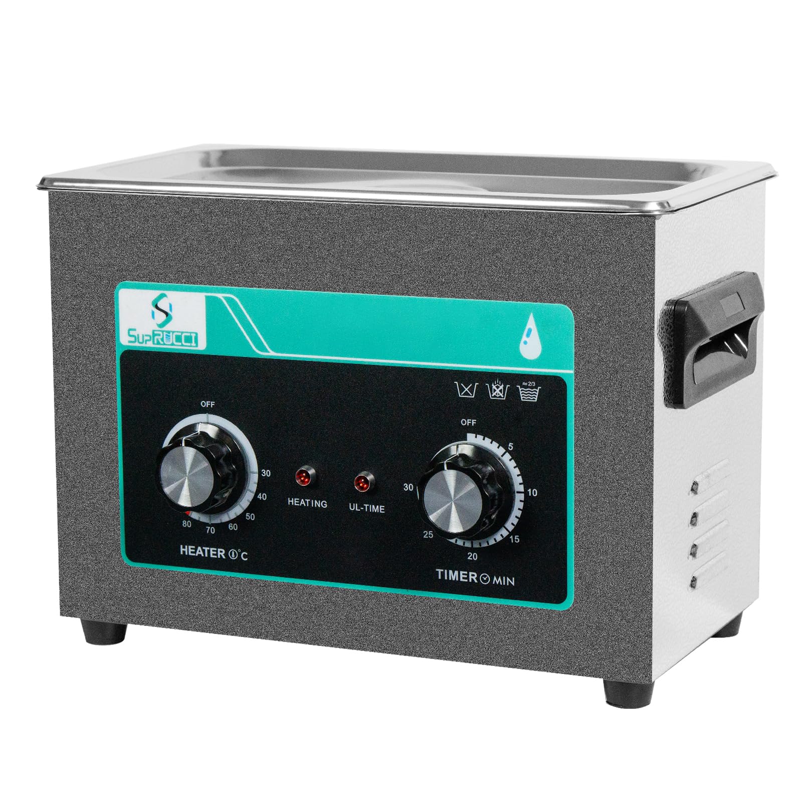SupRUCCI Ultrasonic Cleaner - 4.5L 180W Sonic Parts Cleaner Machine ...