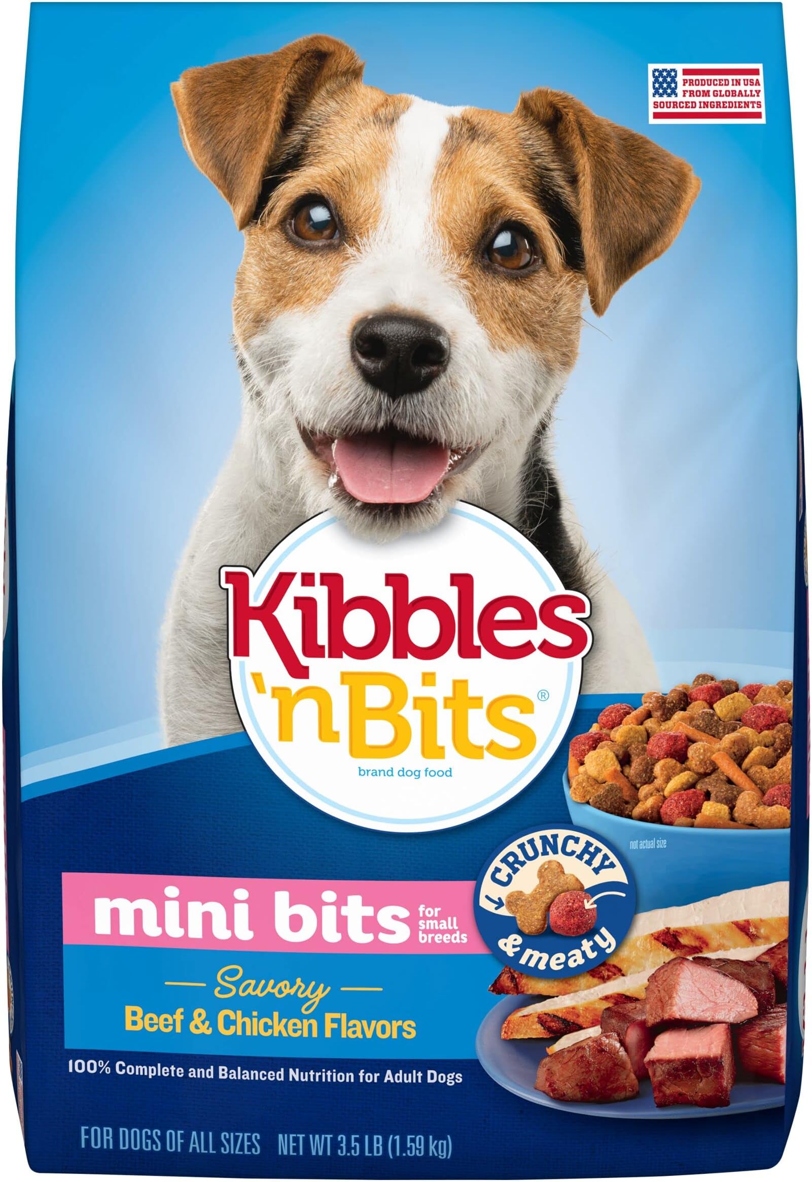 Amazon.com: Kibbles 'n Bits Small Breed Mini Bits Savory Beef & Chicken ...