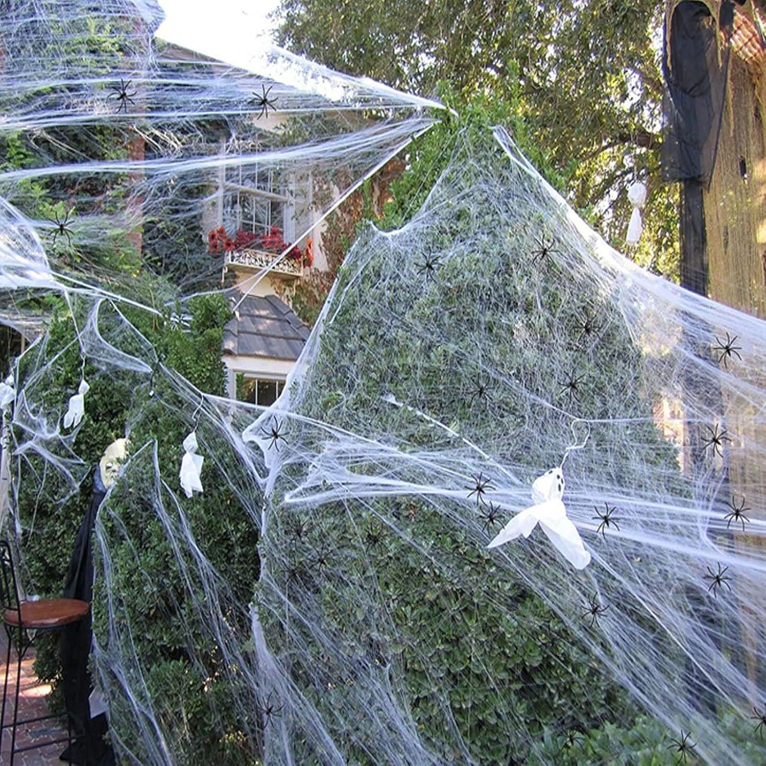 Spider Web Decoration,Halloween Cobwebs Decorations,100g of Stretchable ...