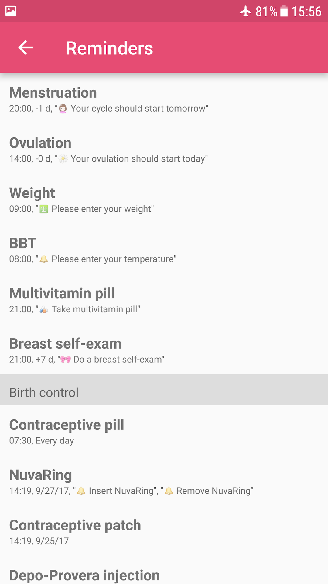 WomanLog Calendar - App on Amazon Appstore