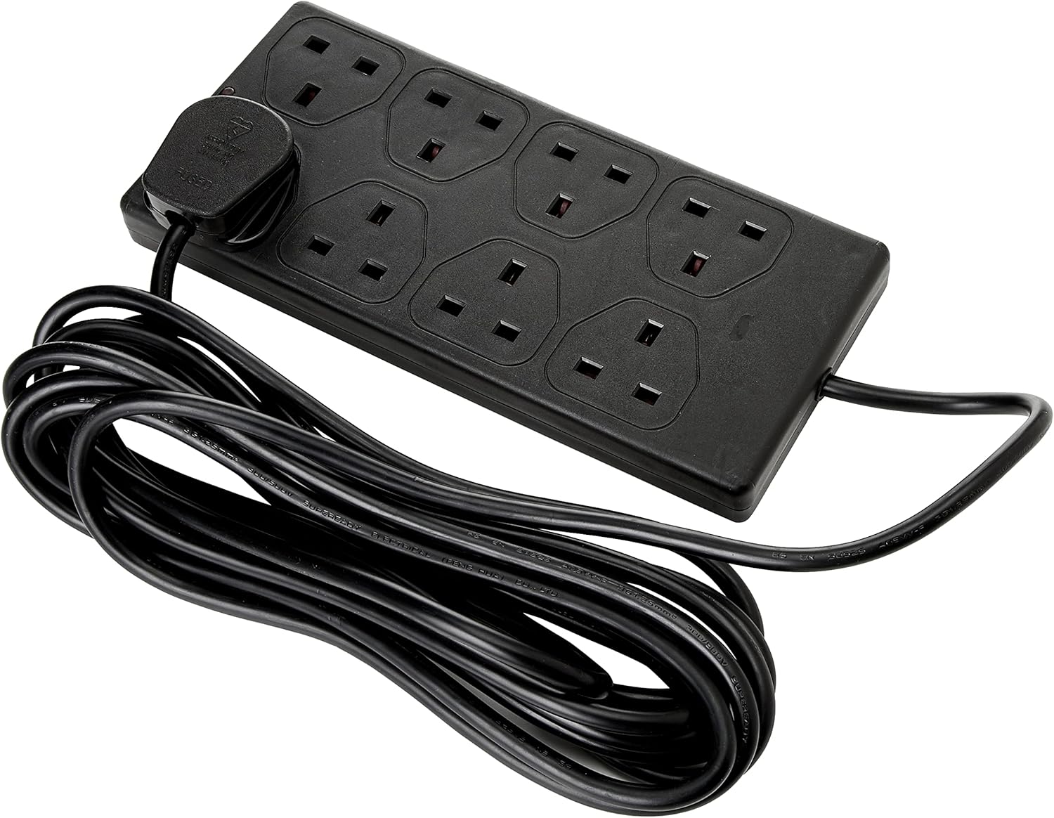 pro elec 14010 5 m 8 Gang Extension Lead - Black: Amazon.co.uk ...