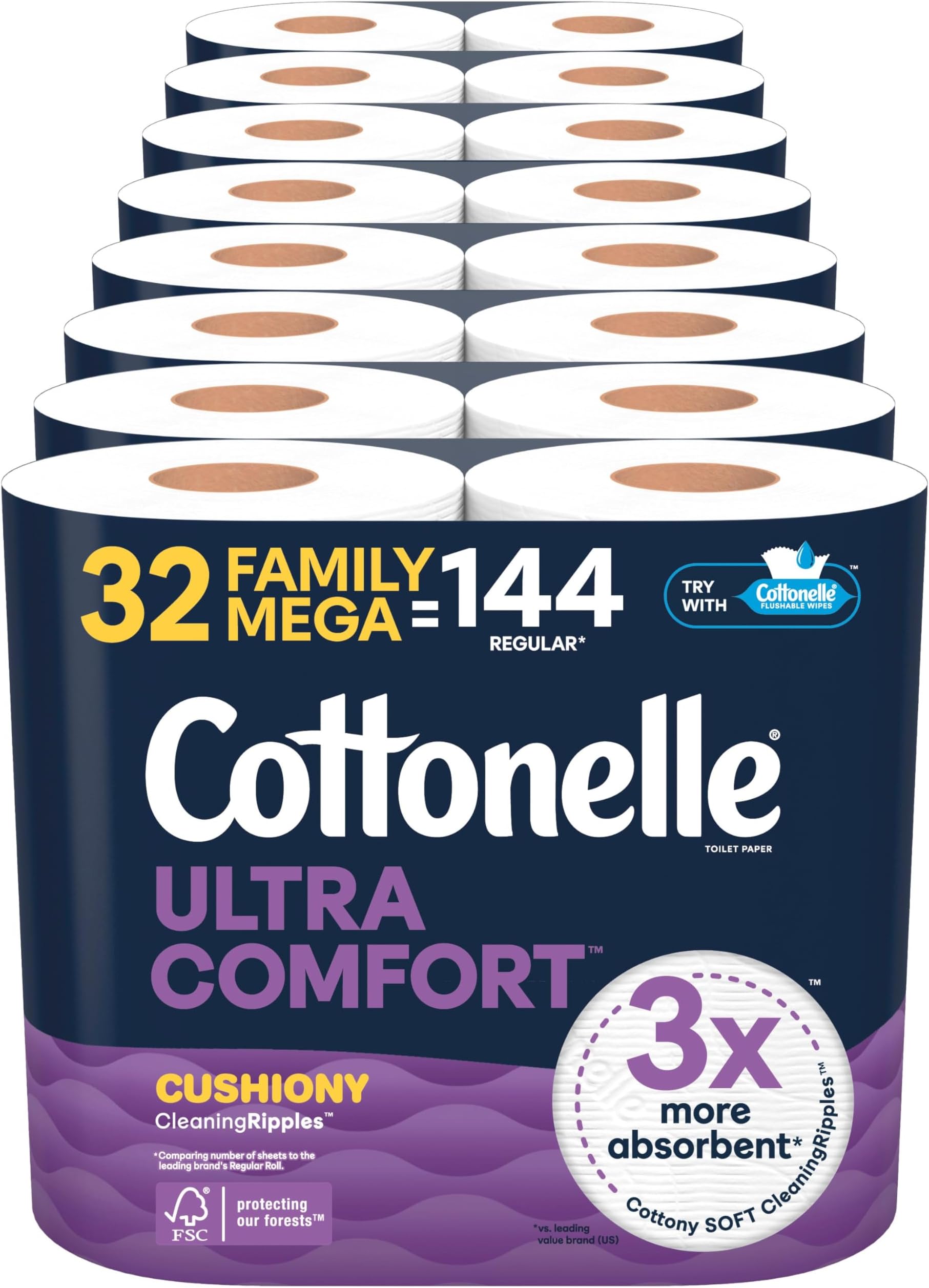 Amazon.com: Aria Premium, Toilet Paper, 24 Mega Rolls (4 Packs of 6 ...