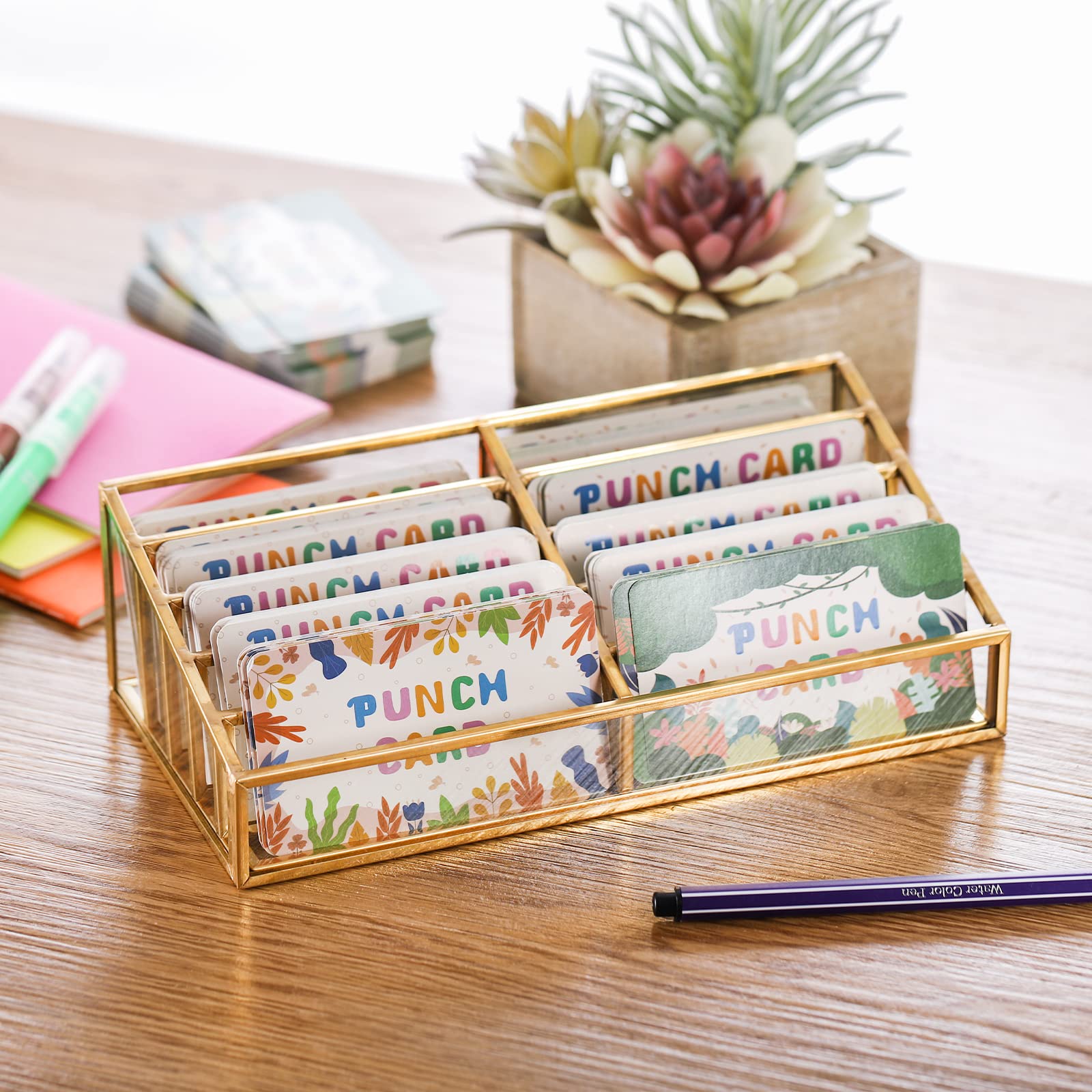 Snapklik.com : Gold Business Card Holder, Multiple Business Card ...