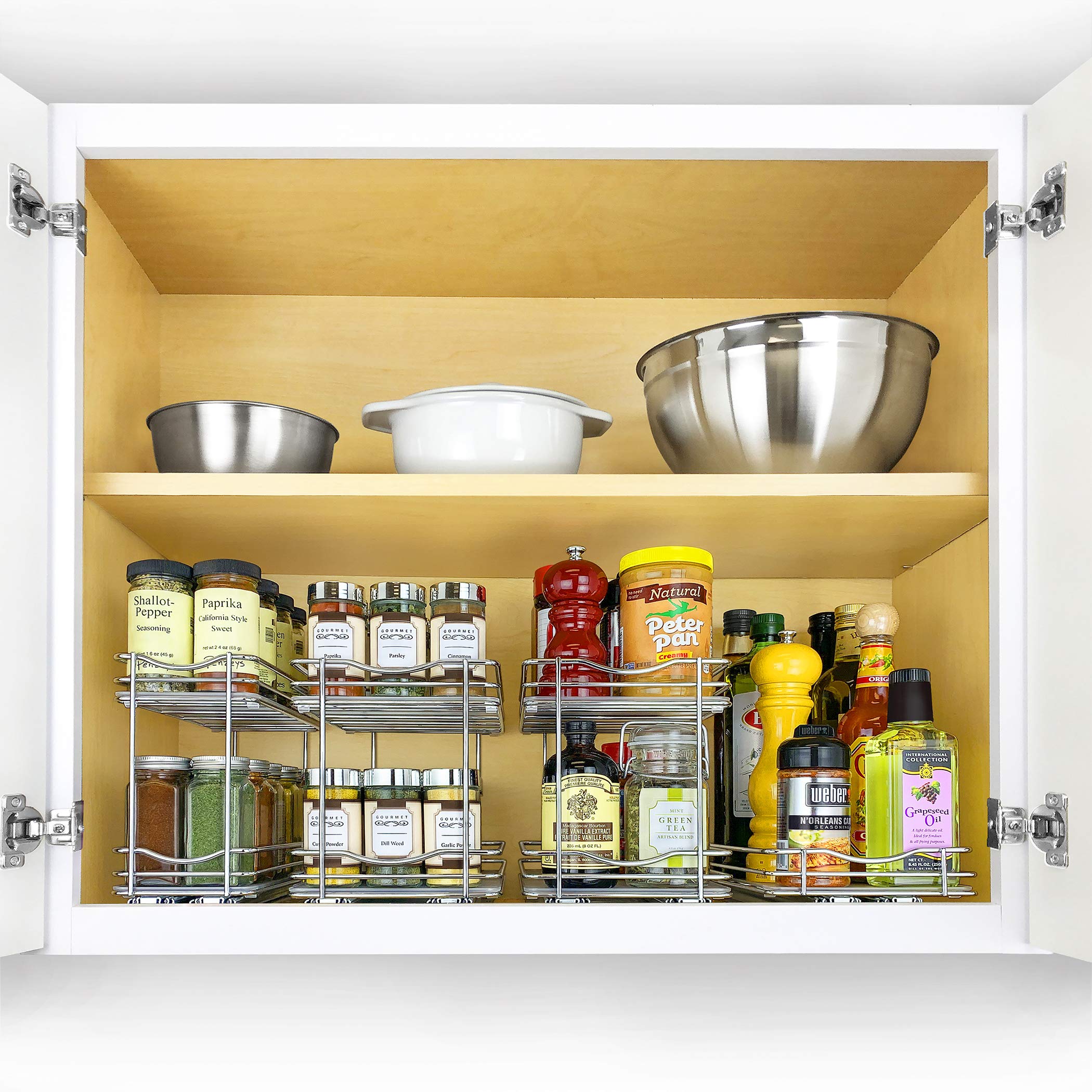 Buy LYNK PROFESSIONAL® Slide Out Spice Rack Pull Out Cabinet Organizer ...