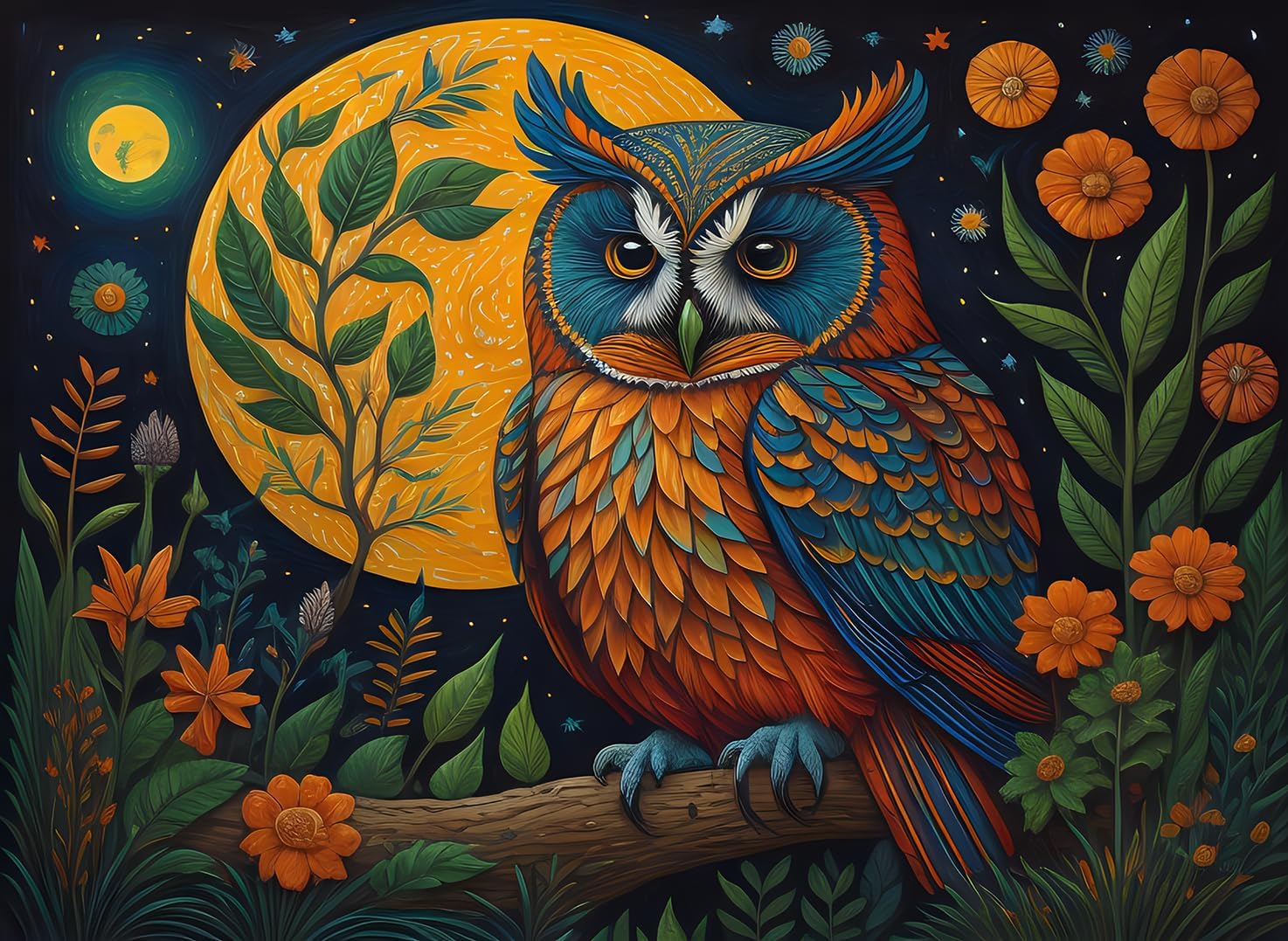 Amazon.com: Night Owl - 500 Piece Jigsaw Puzzle for Adults : Toys & Games
