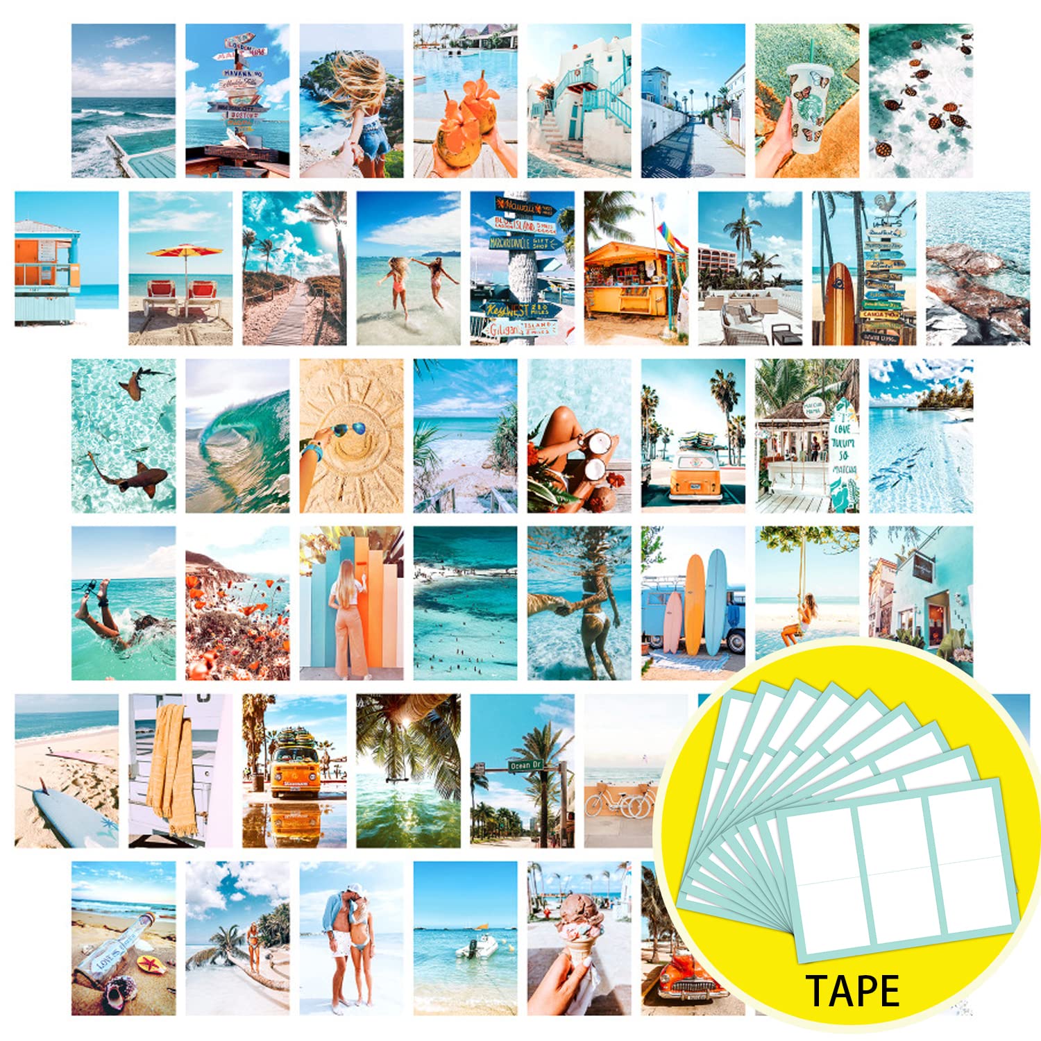 Buy TONASU Indie Room Decor with Adhesive Double Sided ing Tape, Cute ...