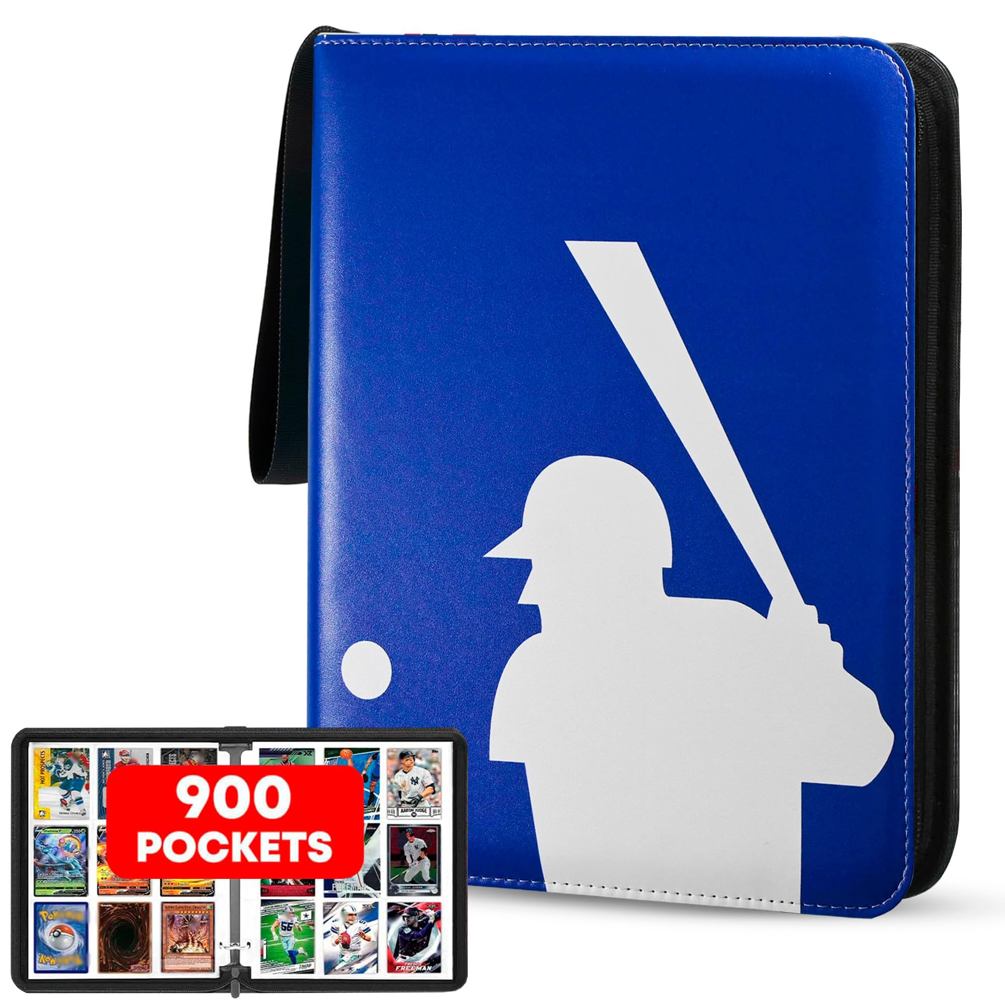 Amazon.com: Baseball Card Binder 900 Pockets, Baseball Binder for ...