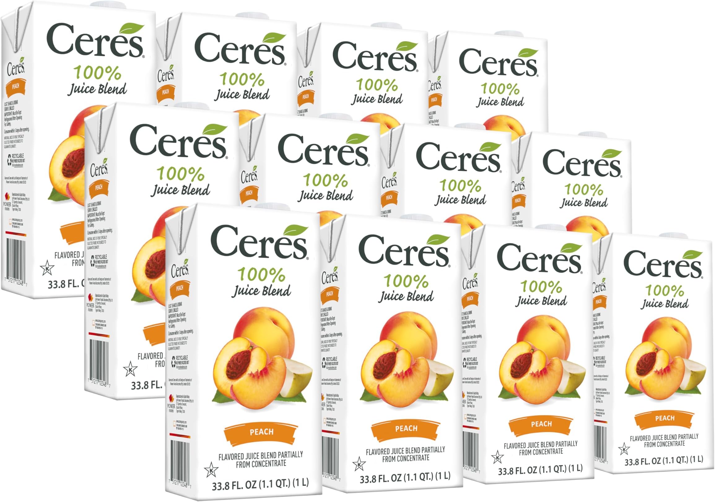 Amazon.com : Ceres 100% All Natural Pure Fruit Juice Blend - Delicious ...