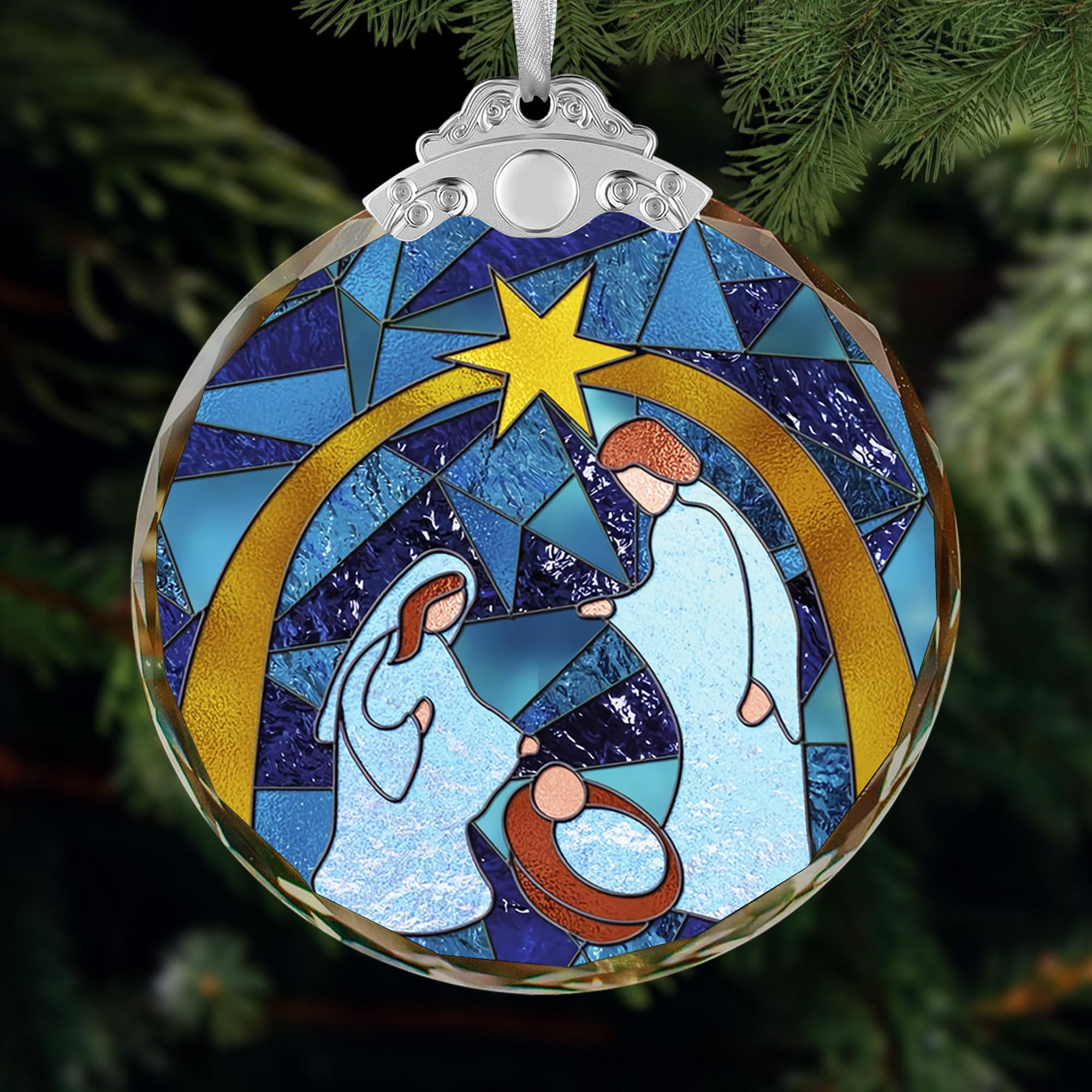 Amazon.com: Religious Gifts for Women Christian - Nativity Ornaments ...