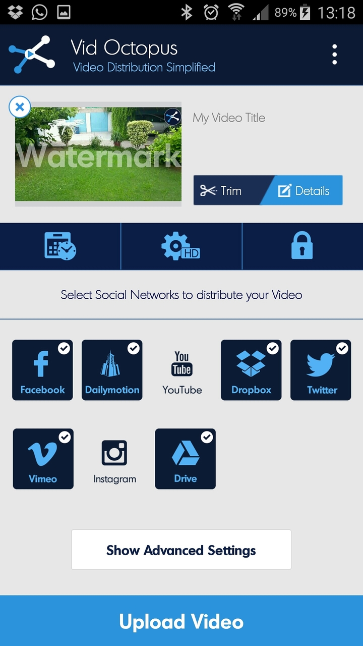 Vid Octopus - Video Uploader - App on Amazon Appstore