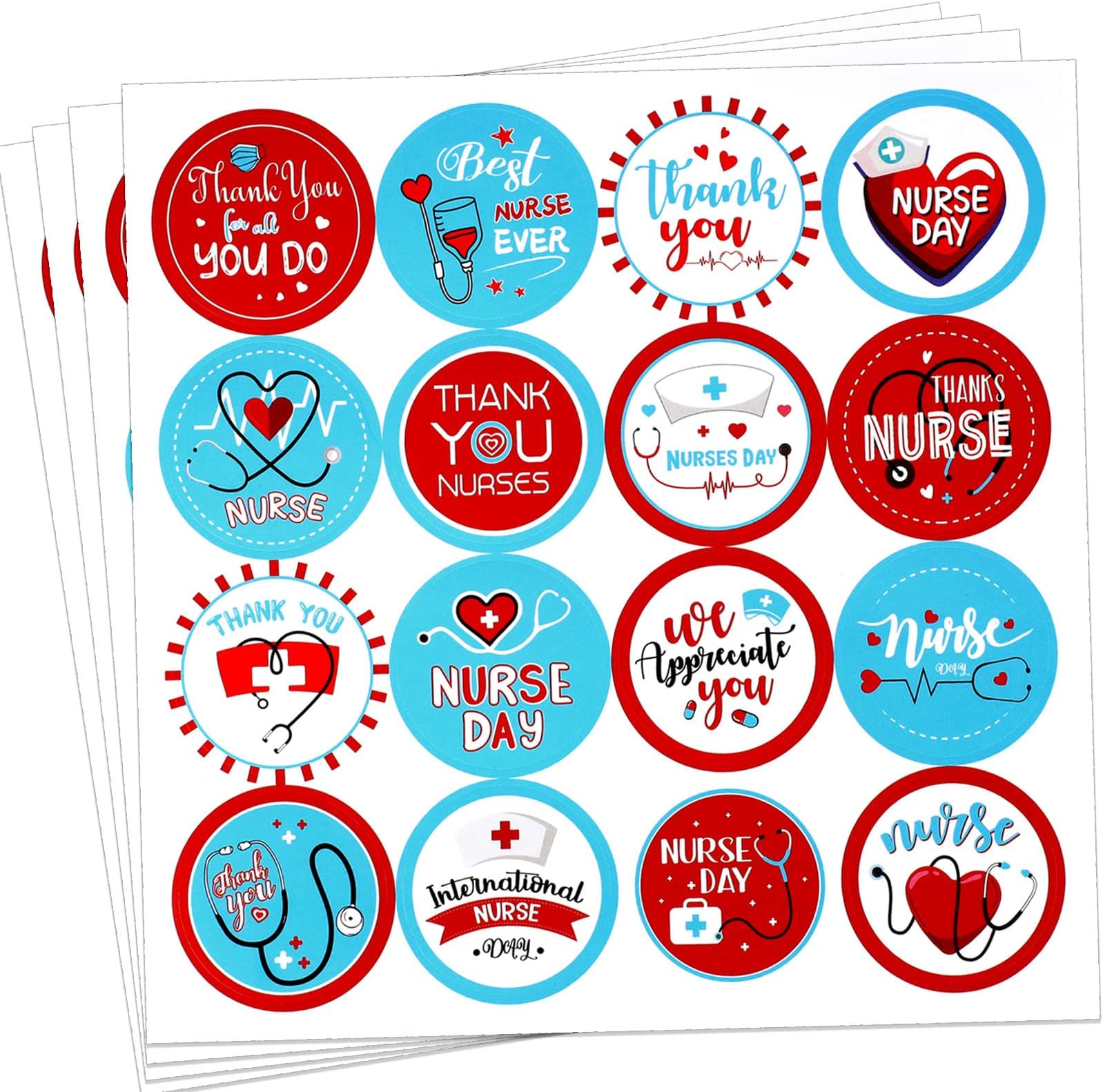 Amazon.com: HOWAF 288pcs Thank You Nurse Decorations Stickers, Nurse ...