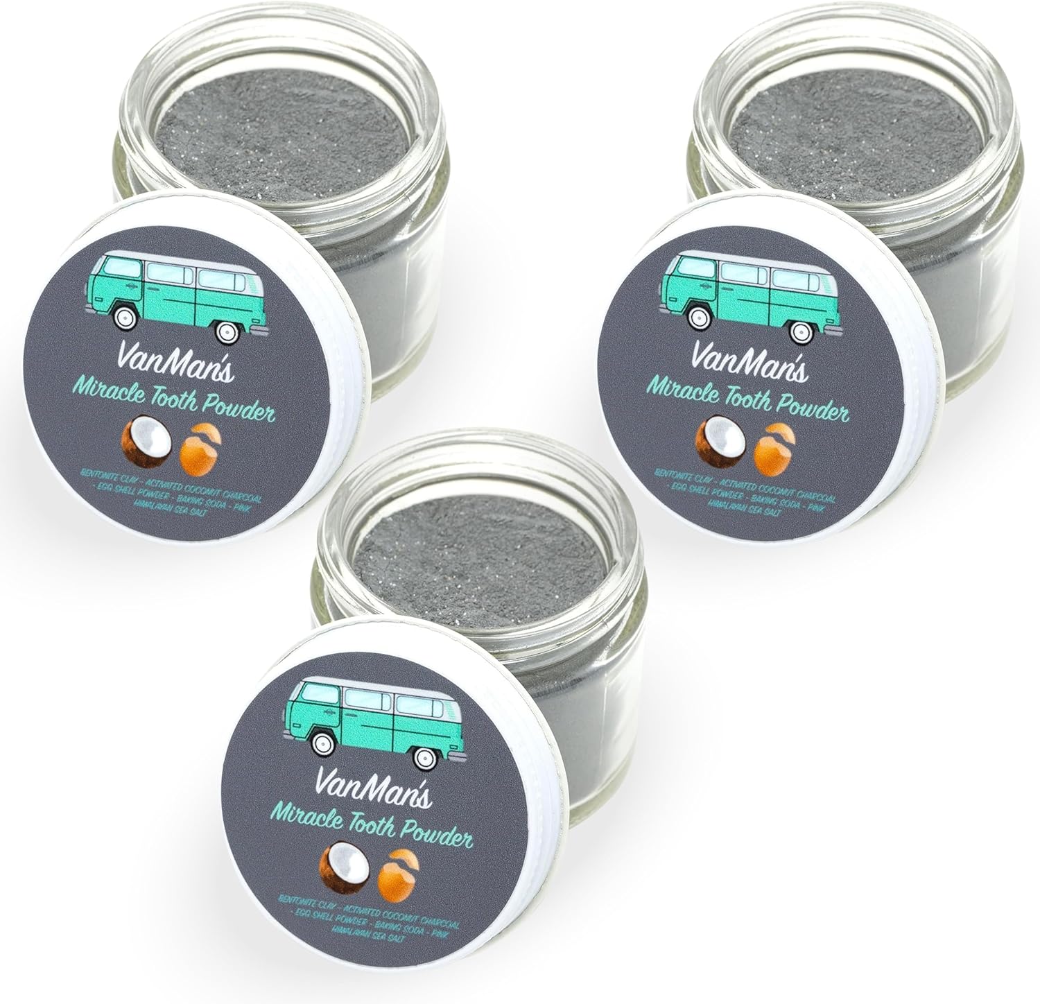 Amazon.com : Vanman’s - Miracle Tooth Cleaning Powder Toothpaste (3 ...