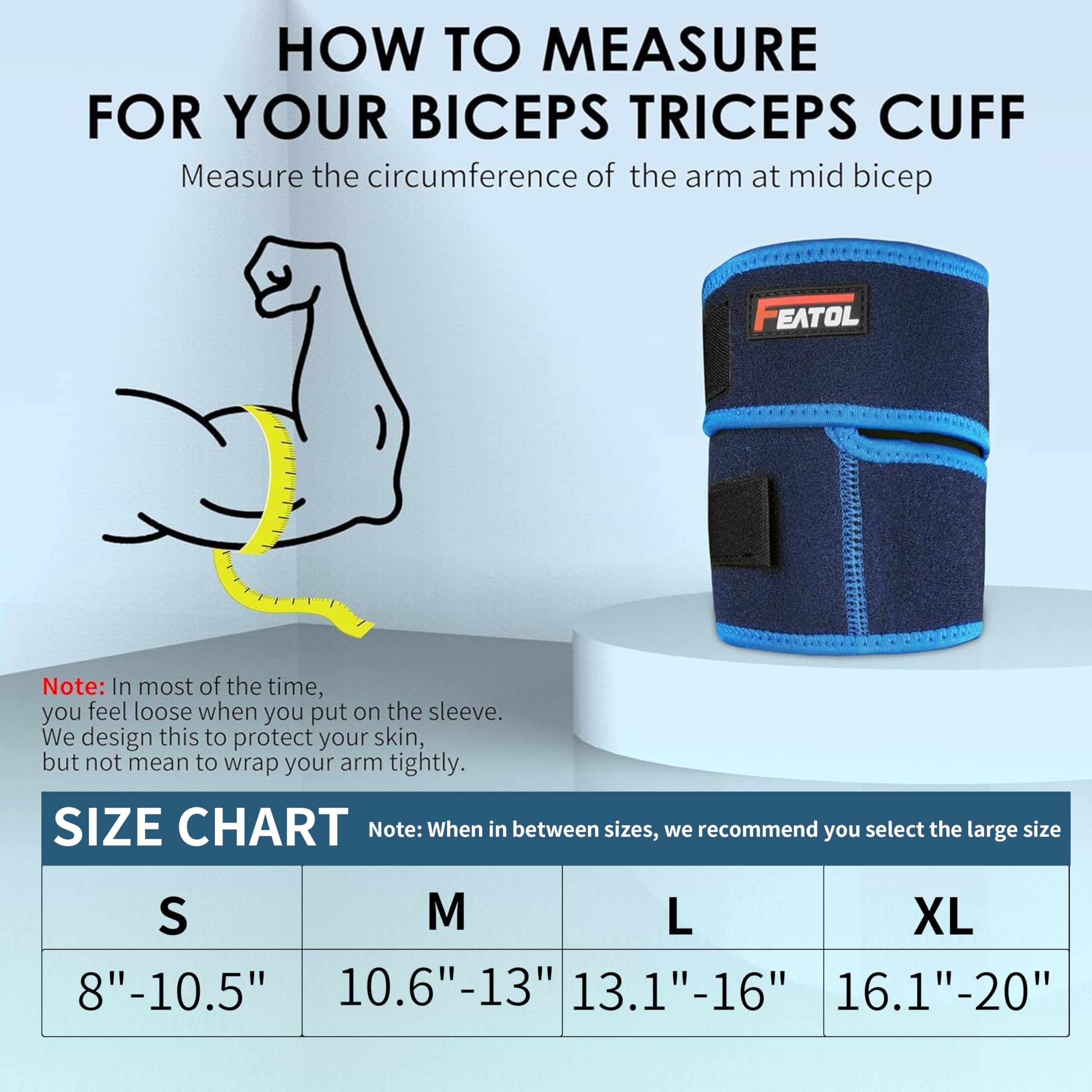 Snapklik.com : FEATOL Bicep Tendonitis Brace Compression Sleeve Support ...