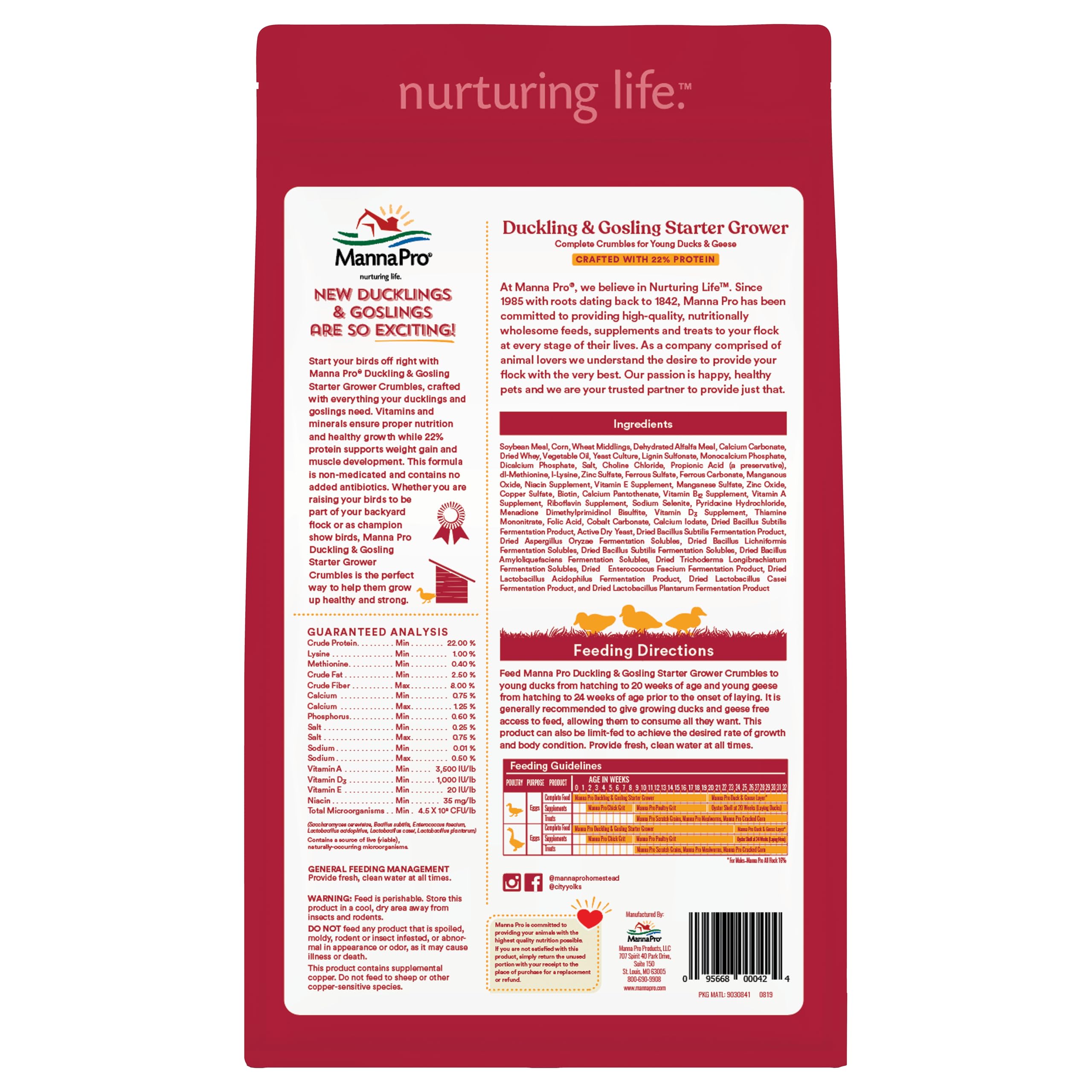 Snapklik.com : Duck Starter Grower Crumble Non-Medicated Feed For Young ...
