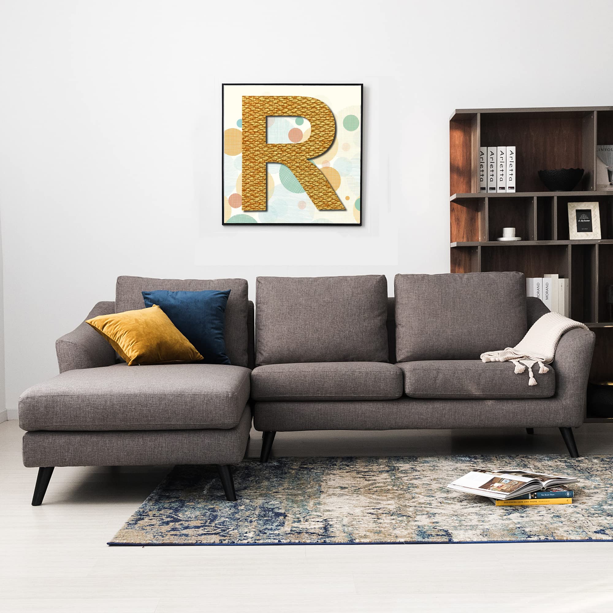 Snapklik.com : 12 Inch Wooden Letter R, 1/4 Inch Thick Large Unfinished ...