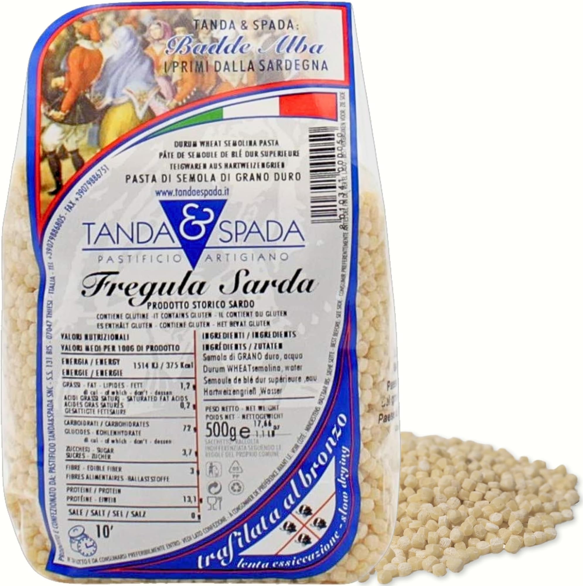 Amazon.com : La Casa Del Grano - Italian Toasted Fregola Sarda - Medium ...