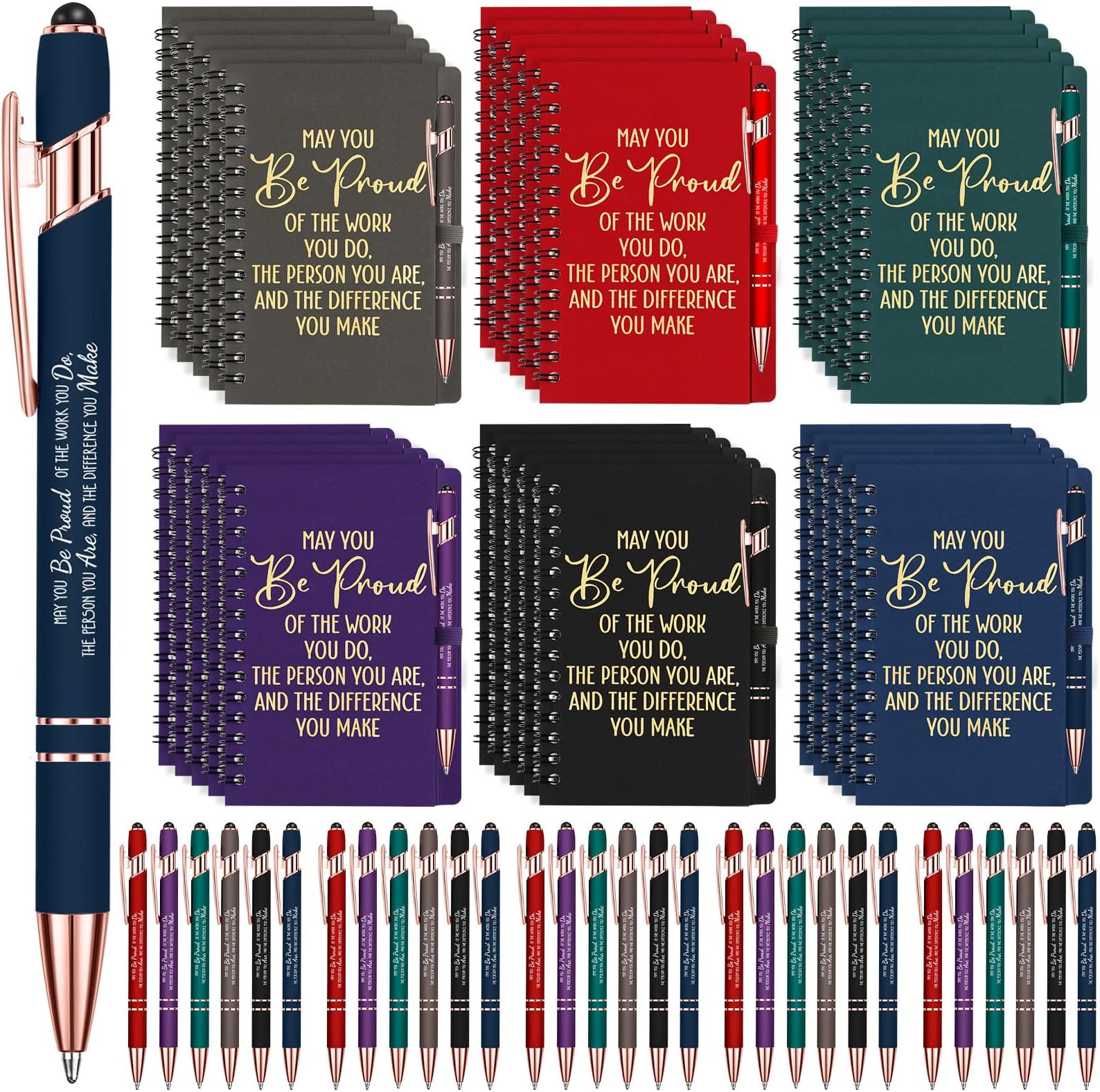 Amazon.com : Gueevin 60 Pcs Employee Appreciation Gifts Spiral ...